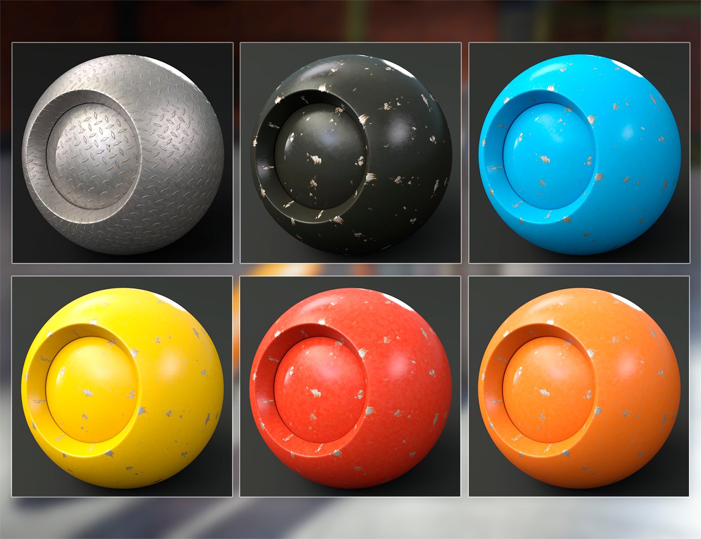 Industrial Metal - Iray Shaders | Daz 3D