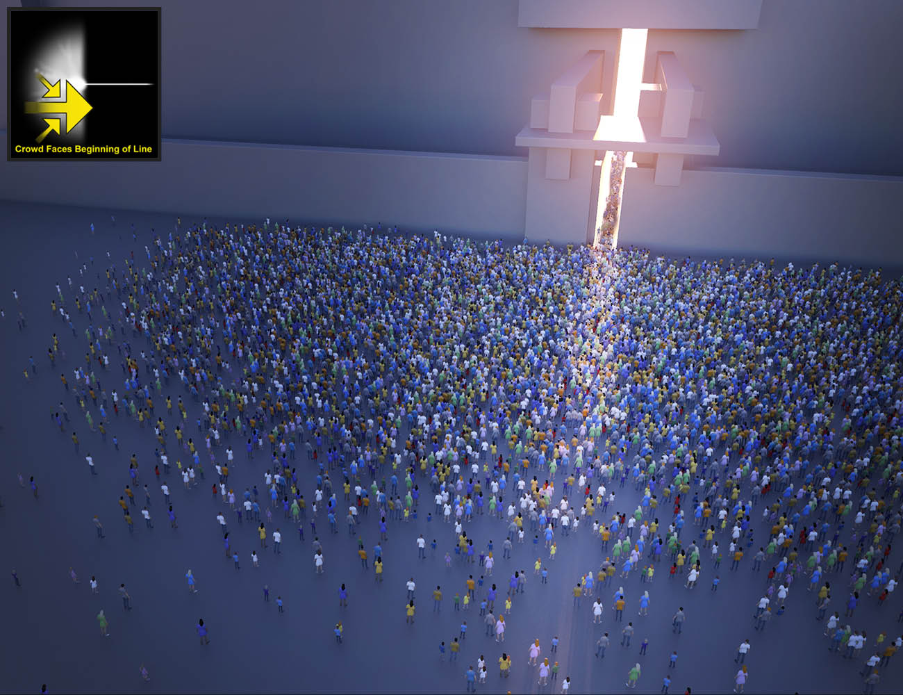 Low Rez Crowds | Daz 3D