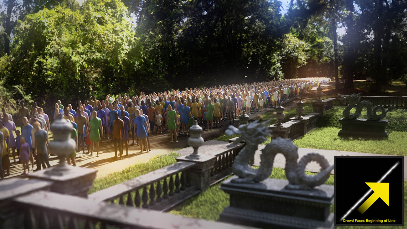 Low Rez Crowds | Daz 3D
