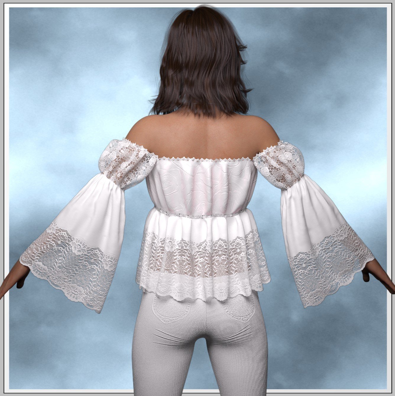 dforce- Long Brami G8Females | Daz 3D