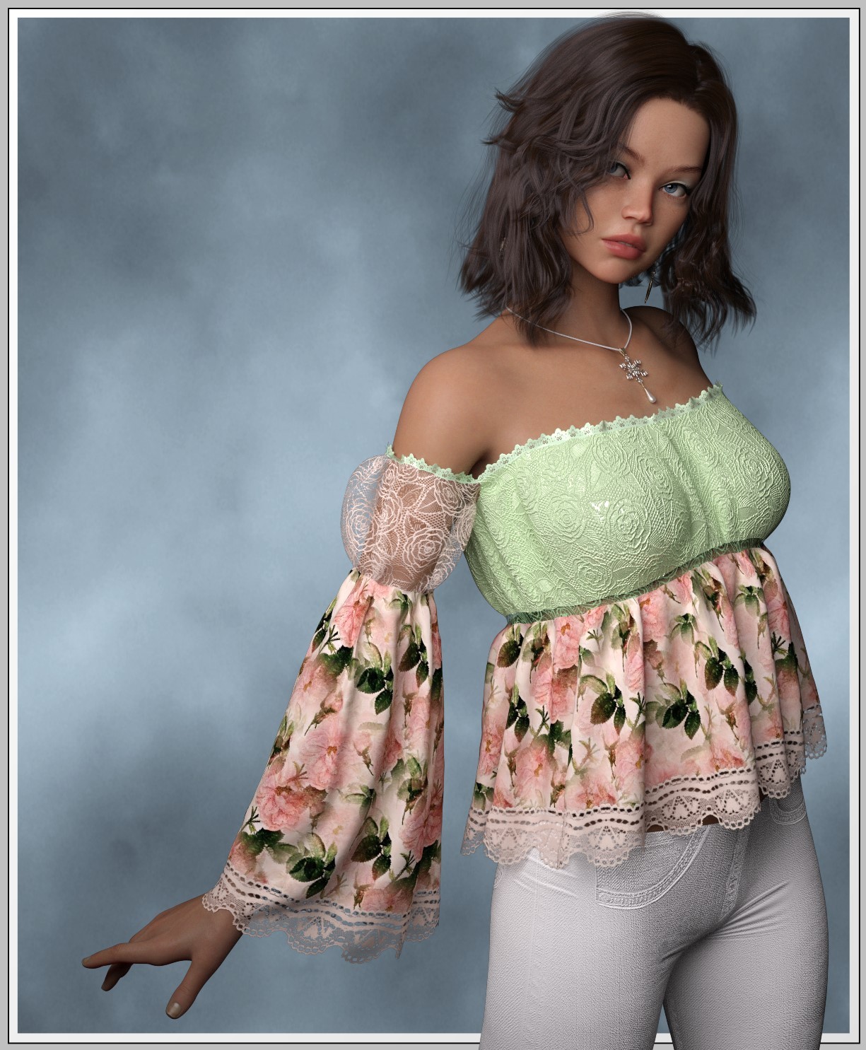 dforce- Long Brami G8Females | Daz 3D