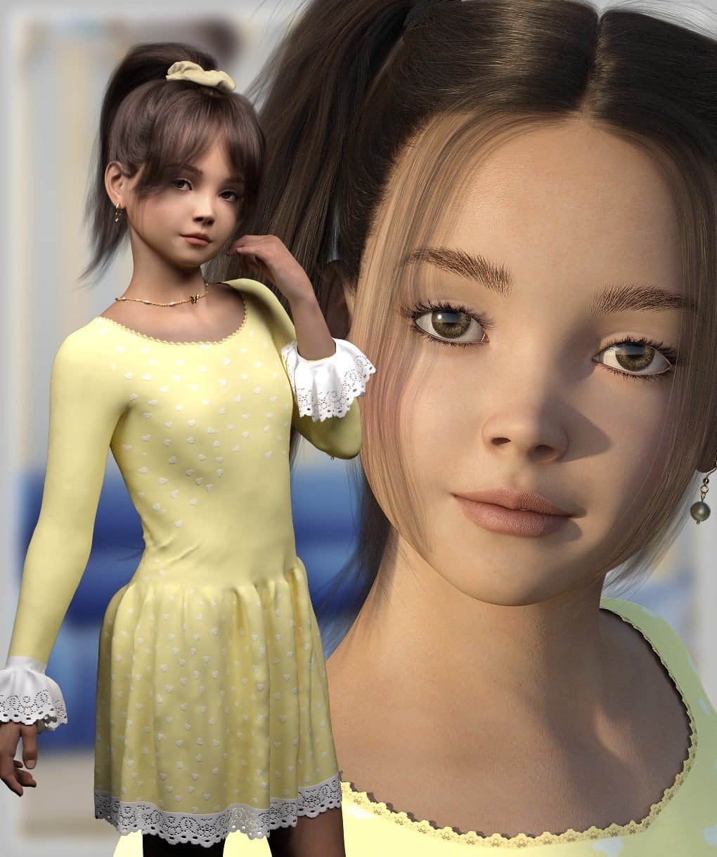 Melody & Dress G8F | Daz 3D