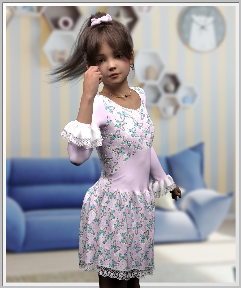 Melody & Dress G8F | Daz 3D