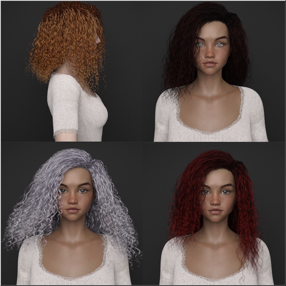 Quick-Click- Aranya Hair G8F | Daz 3D