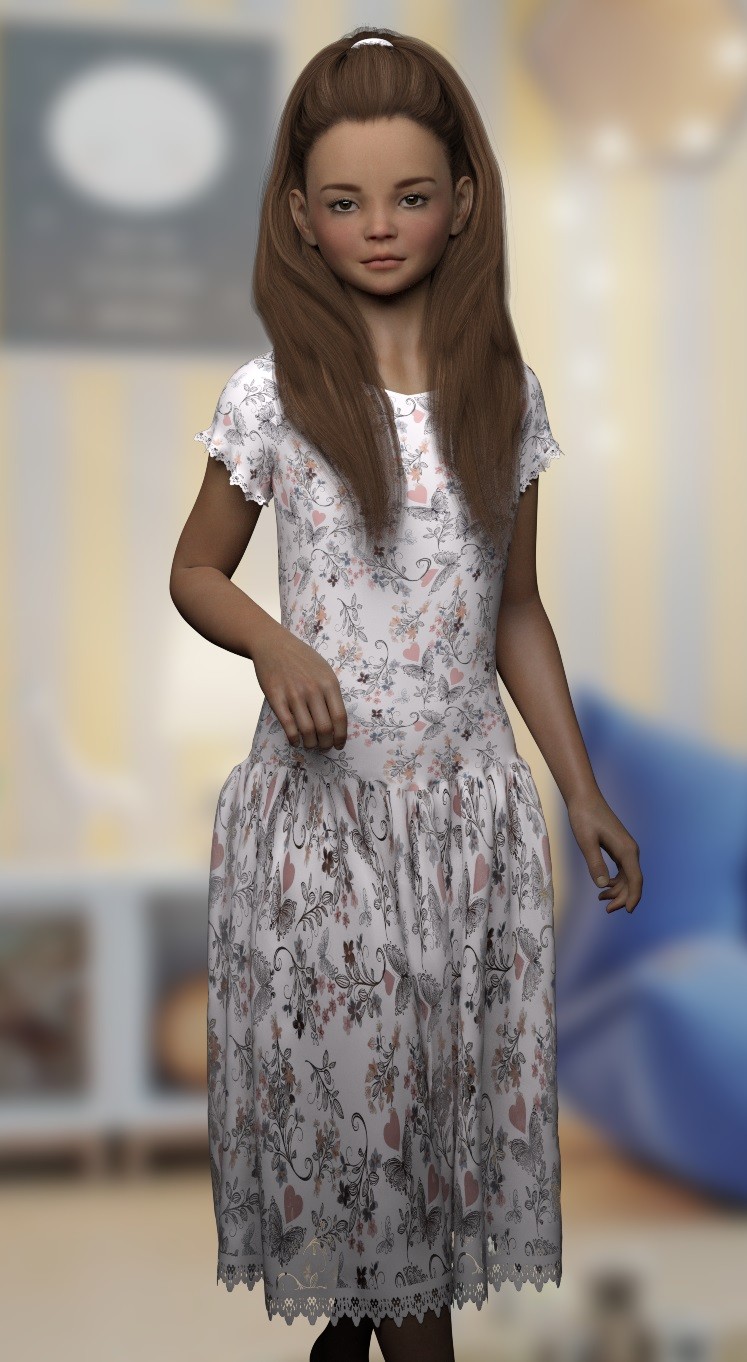 L3D Sadie & Dress G8F | Daz 3D