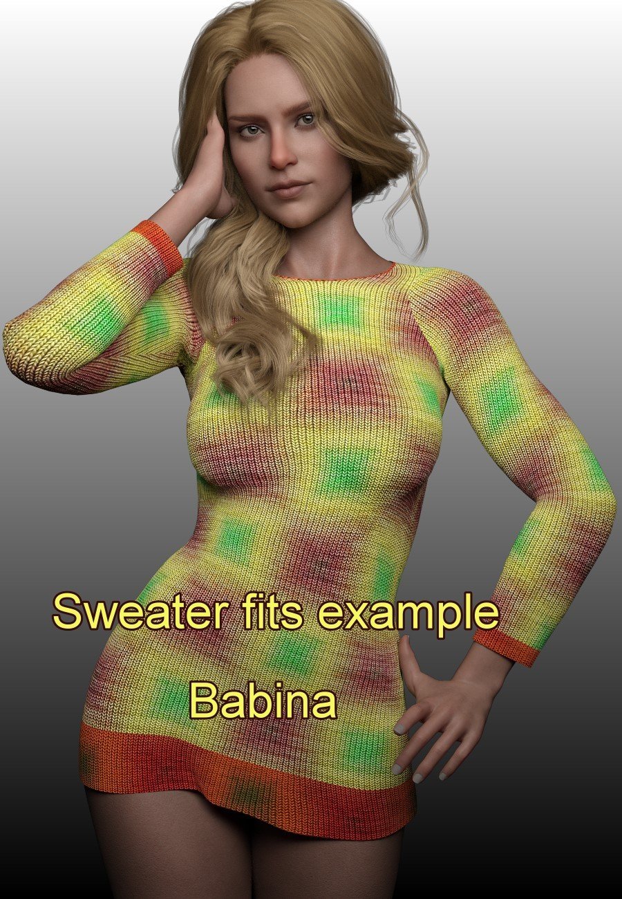 Sofia&Sweater G8F | Daz 3D