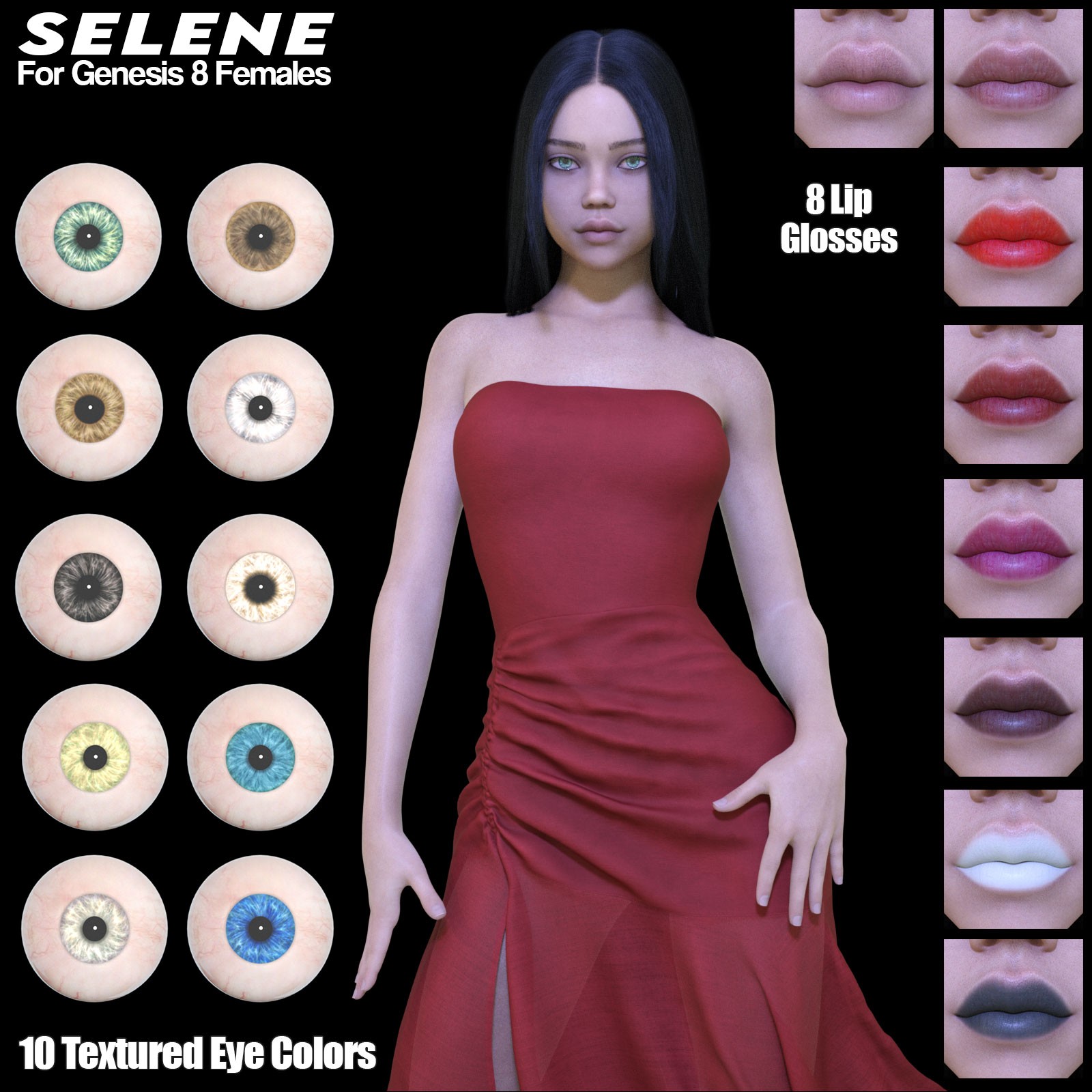 Selene for Genesis 8 Females | Daz 3D