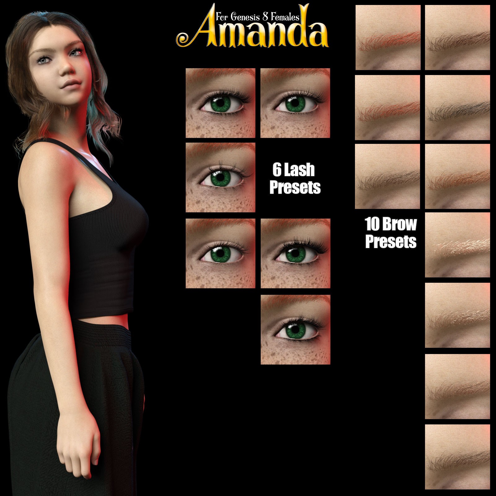 Amanda for Genesis 8 Females | Daz 3D