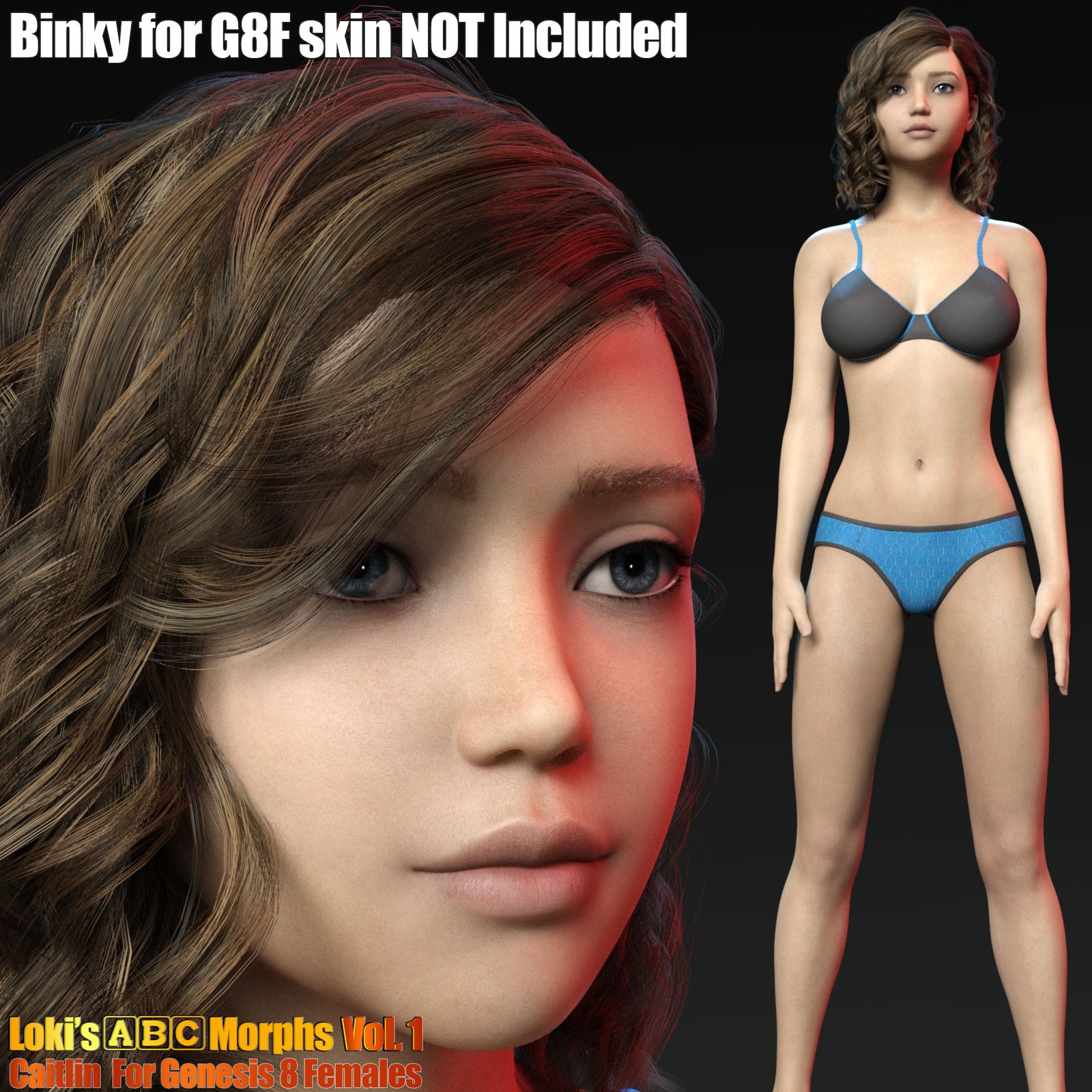 ABC Morphs 1 Caitlin For Genesis 8 Females | Daz 3D