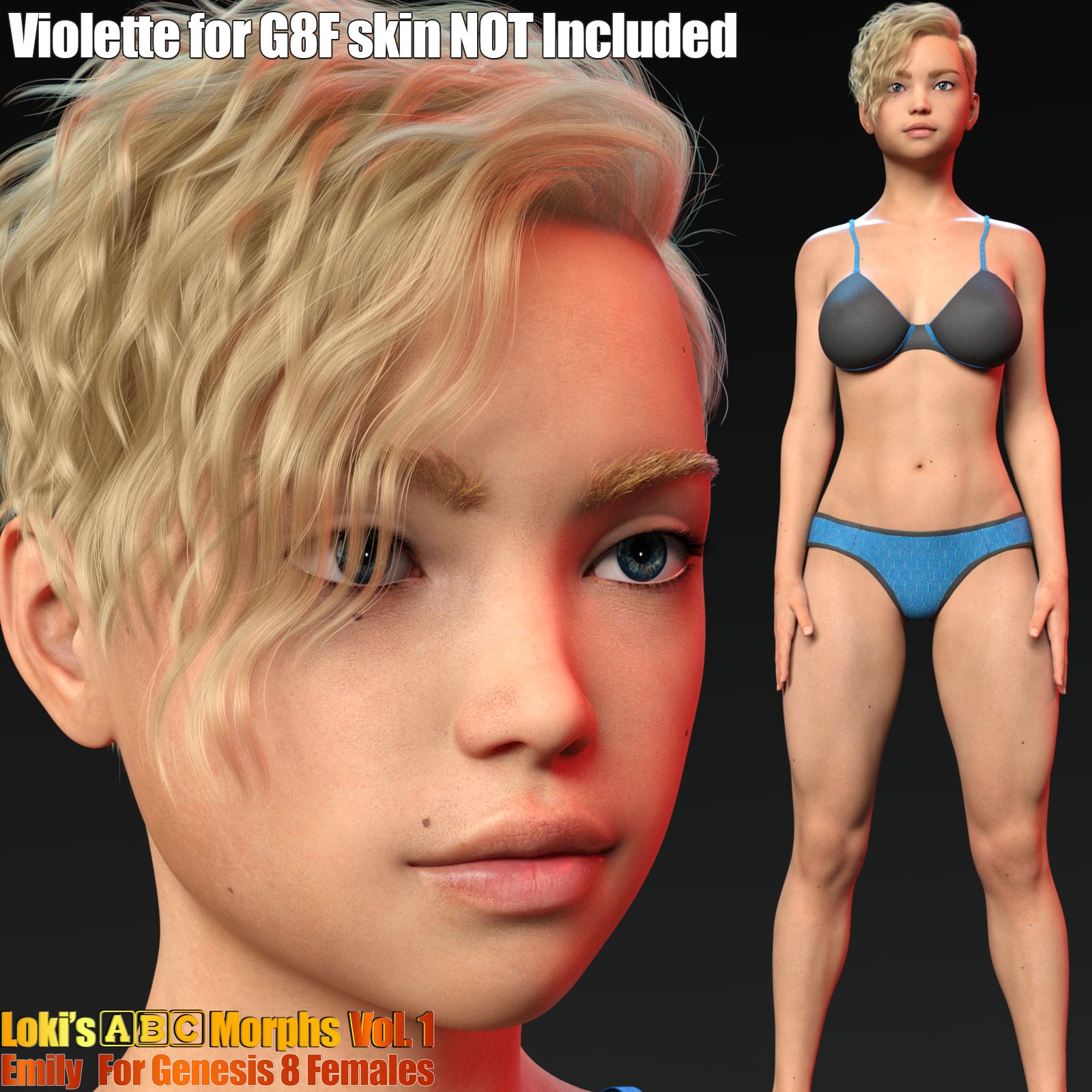 ABC Morphs 1 Emily For Genesis 8 Females | Daz 3D