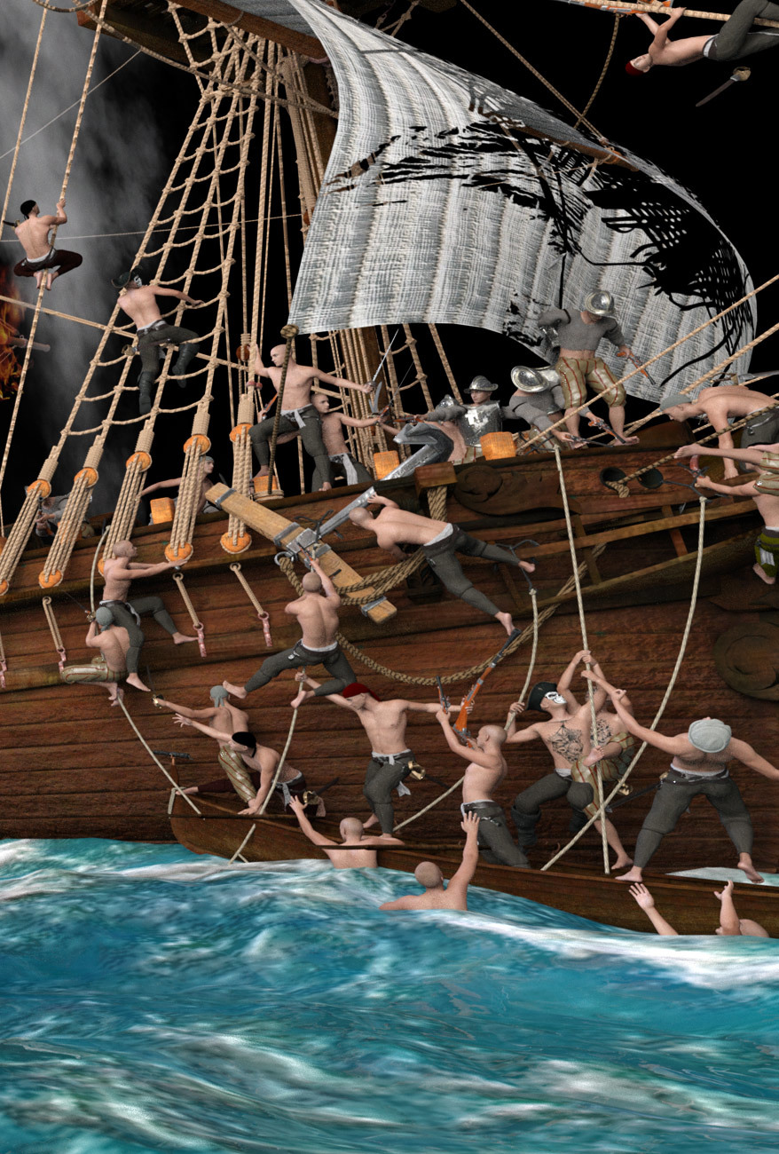 Pirates, All Aboard!Poses for G8M | Daz 3D