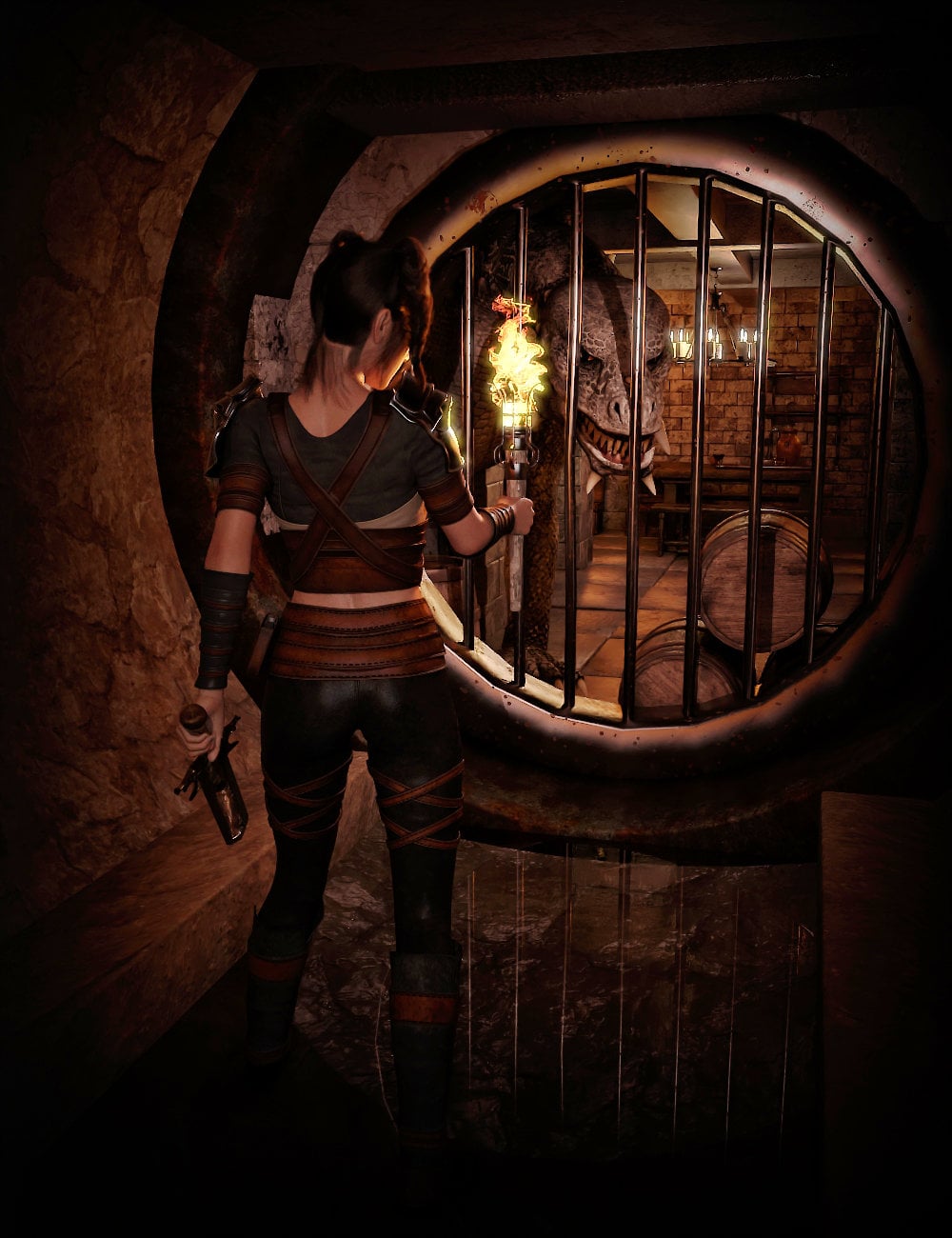 FG Lyra Hellfire Outfit for Genesis 8 | Daz 3D