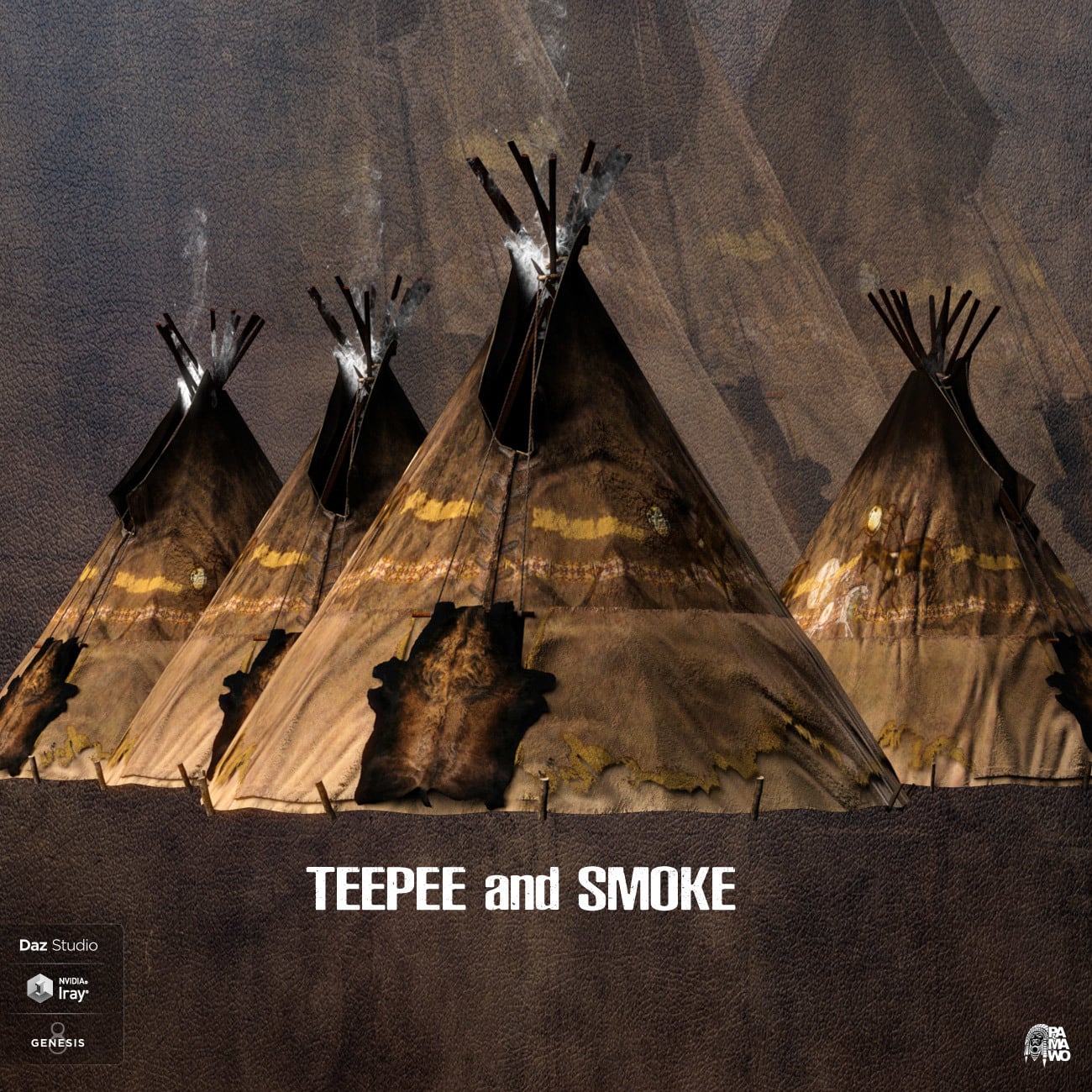 Native American Warrior Props for DS | Daz 3D