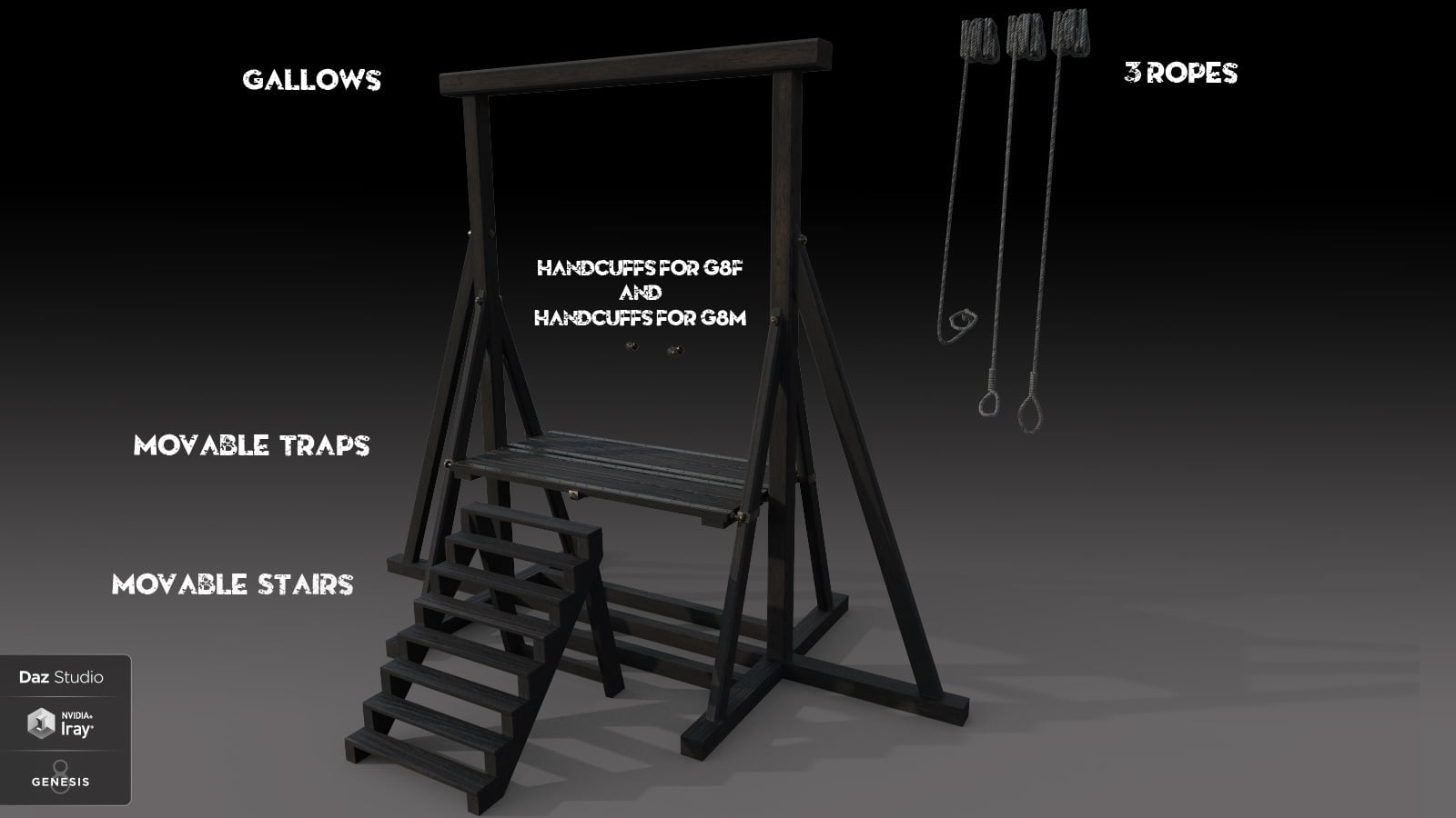 Gallows For DS | Daz 3D