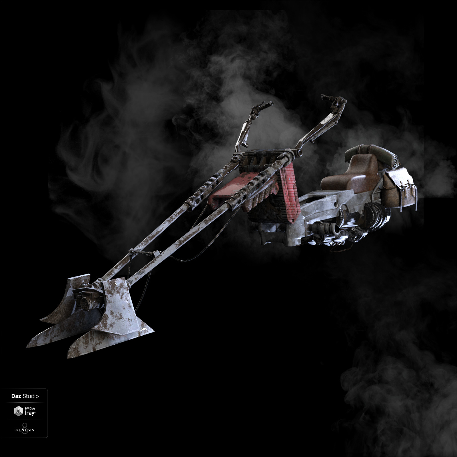 Sci-Fi Hover Bike for DS | Daz 3D