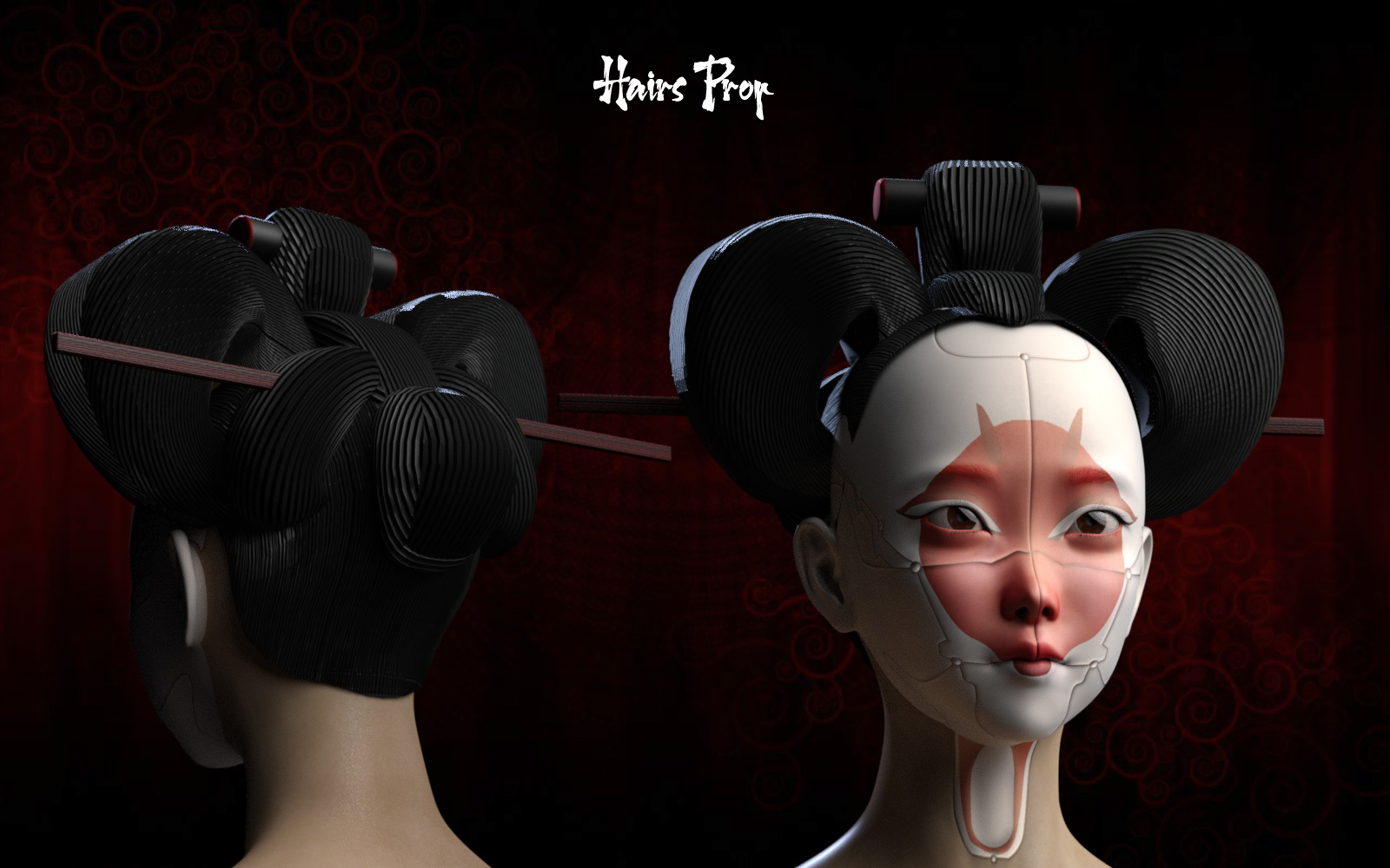 Geisha Bot For DS | Daz 3D