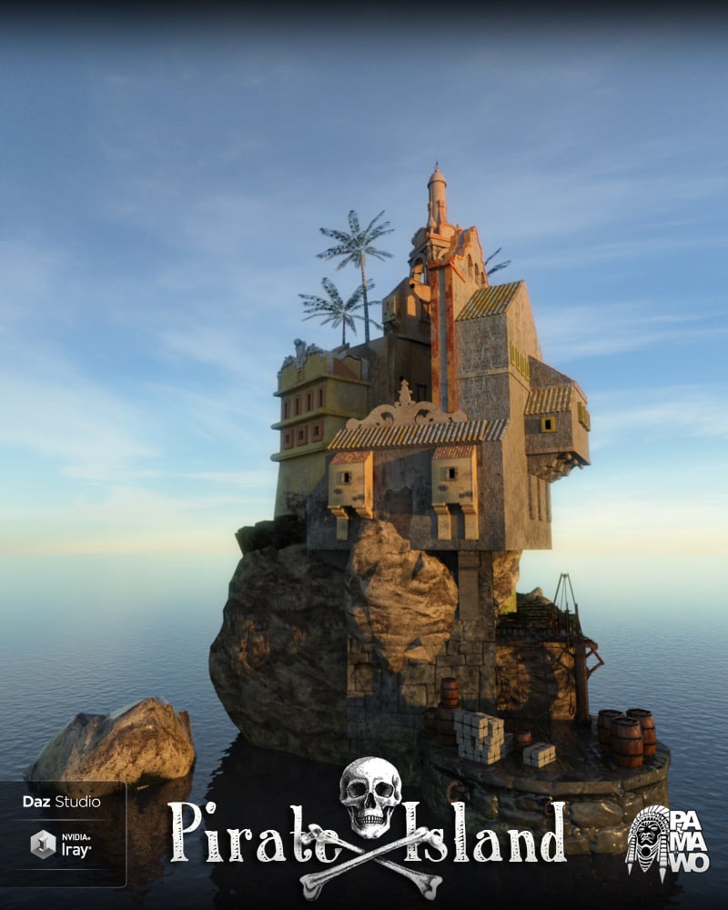 Pirate Island For DS | Daz 3D