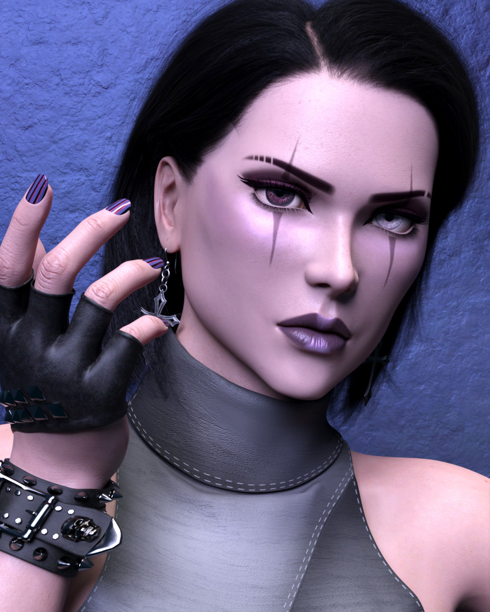 Gothic MakeUp Geoshells for Genesis 8 and 8.1 Female | Daz 3D