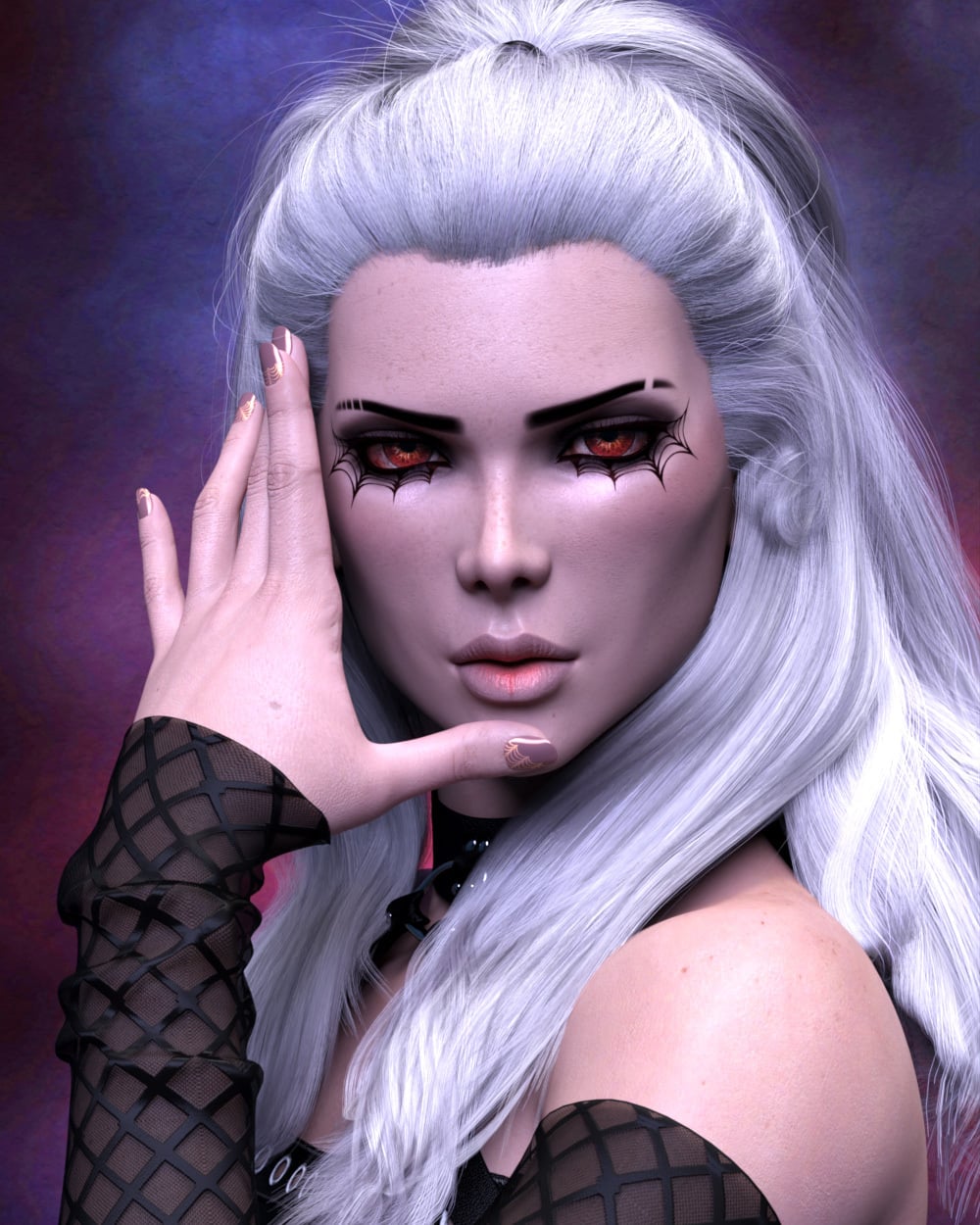 Gothic MakeUp Geoshells for Genesis 8 and 8.1 Female | Daz 3D