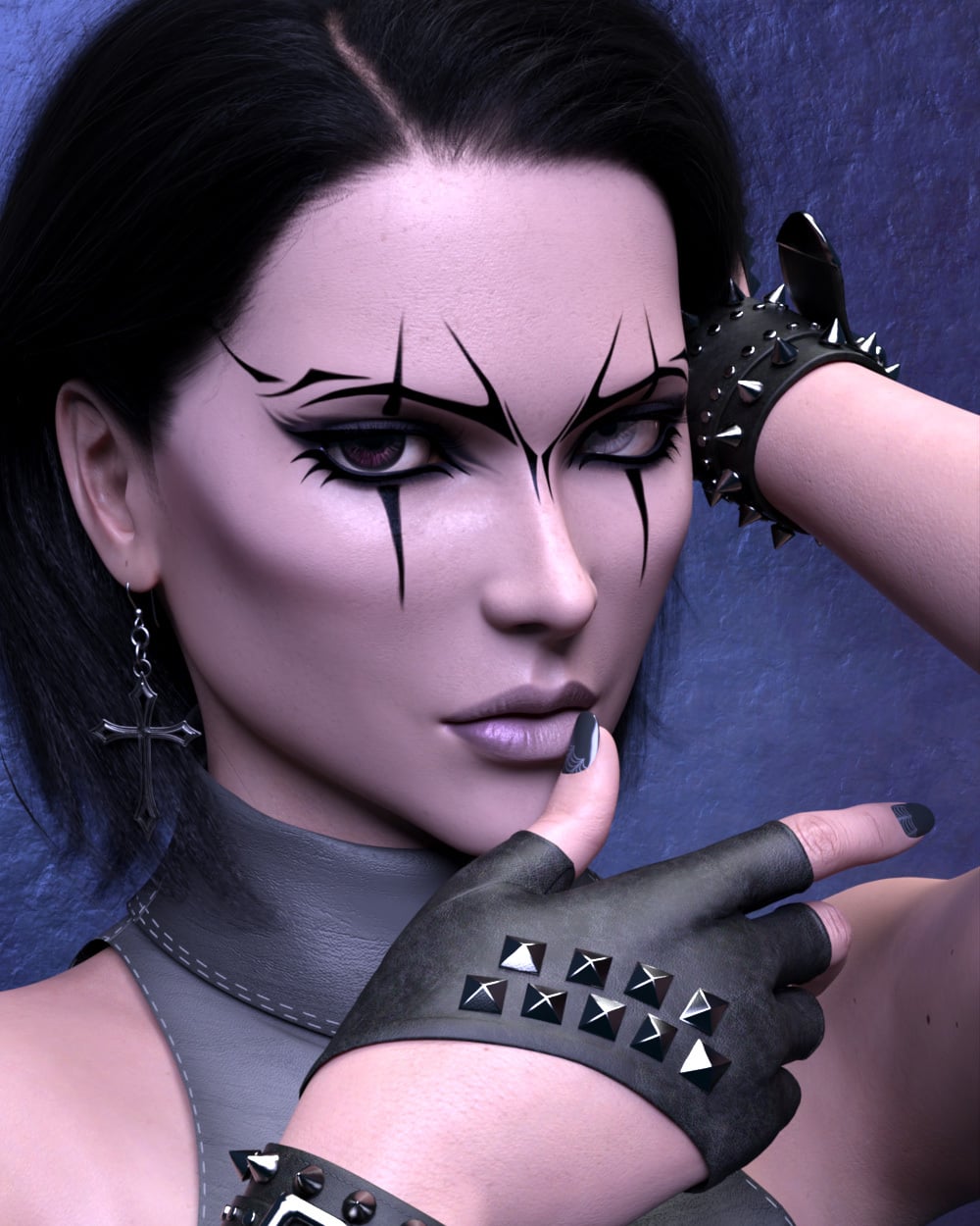 Gothic MakeUp Geoshells for Genesis 8 and 8.1 Female | Daz 3D