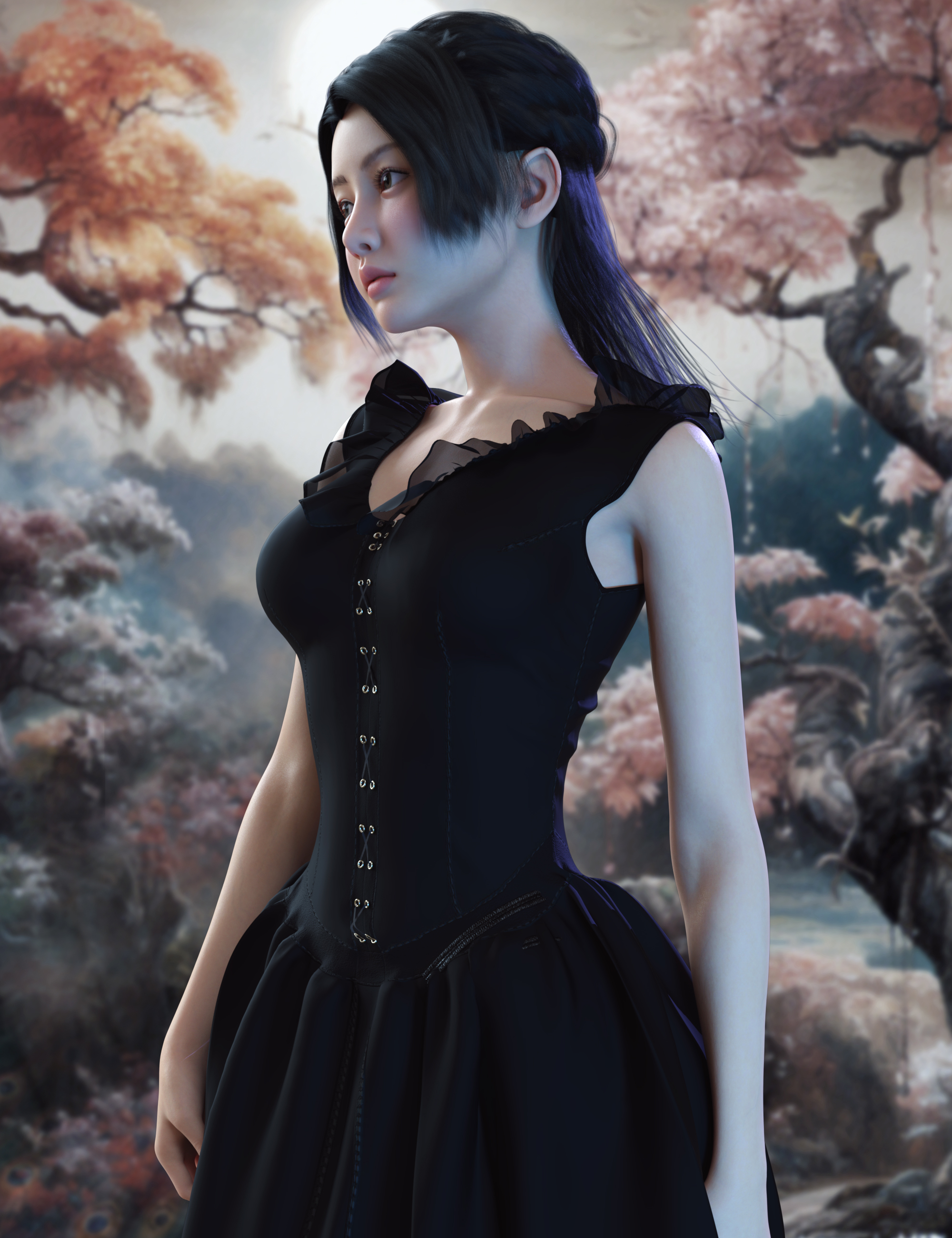 Vo Xiao Mei Character and Hair for Genesis 9 | Daz 3D
