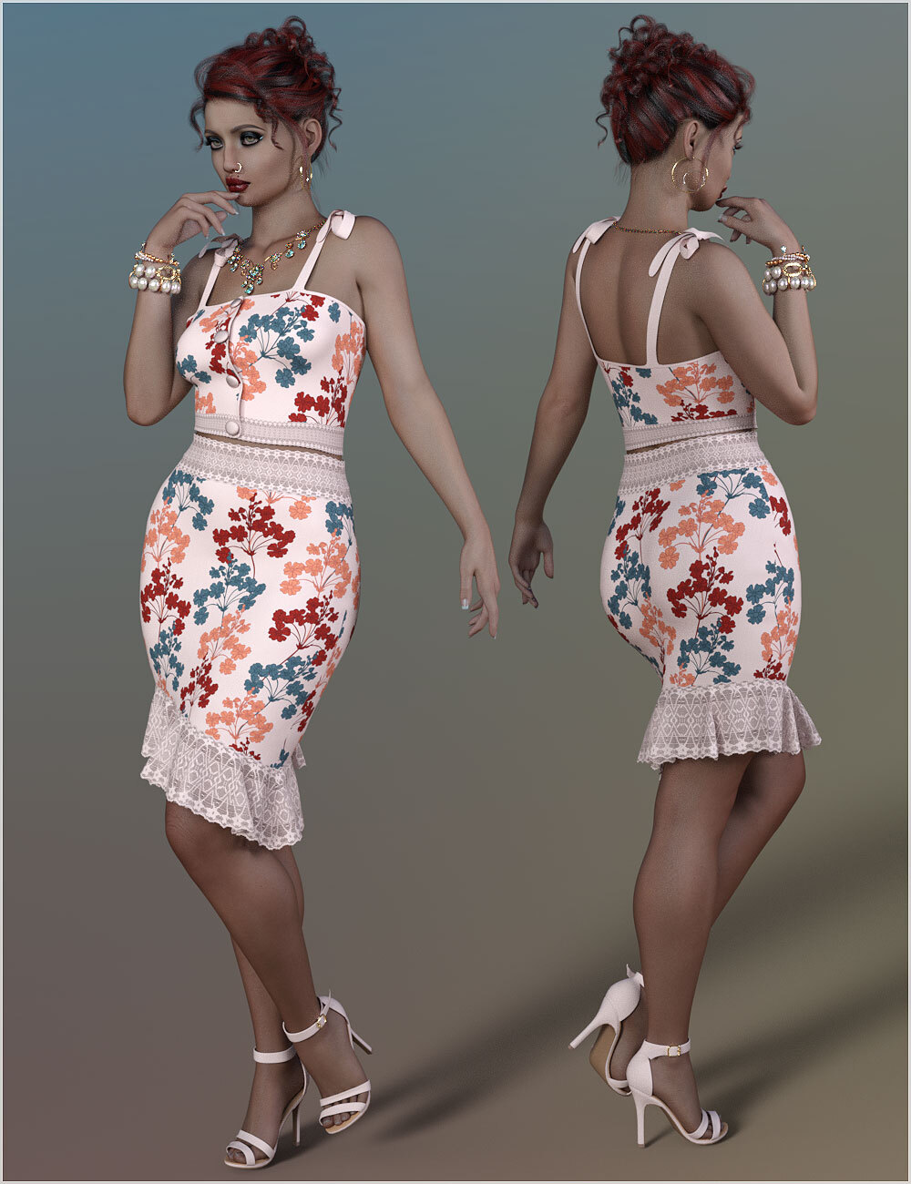 Stylish For dForce Reina Outfit | Daz 3D