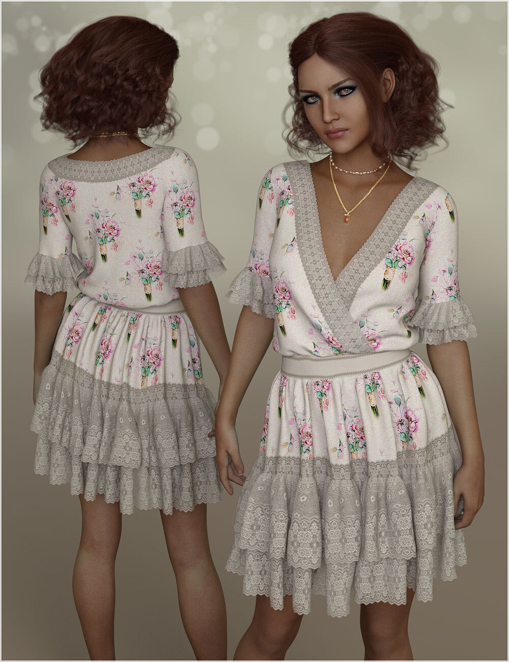 Romance For dForce Maia Outfit | Daz 3D