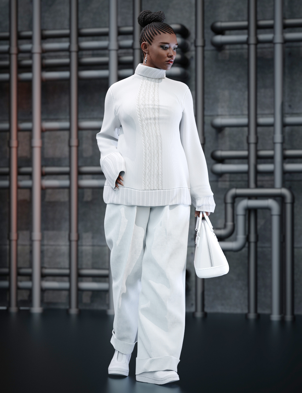 dForce Minimalist Unisex Outfit for Genesis 9 | Daz 3D