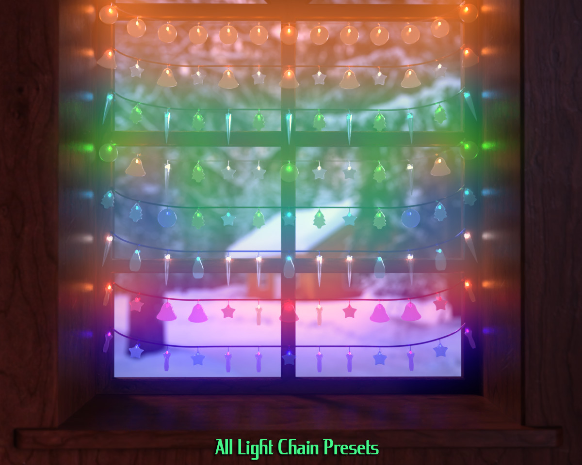 Morphing Christmas Light Decorations | Daz 3D