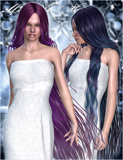 Misty Veil Hair | Daz 3D
