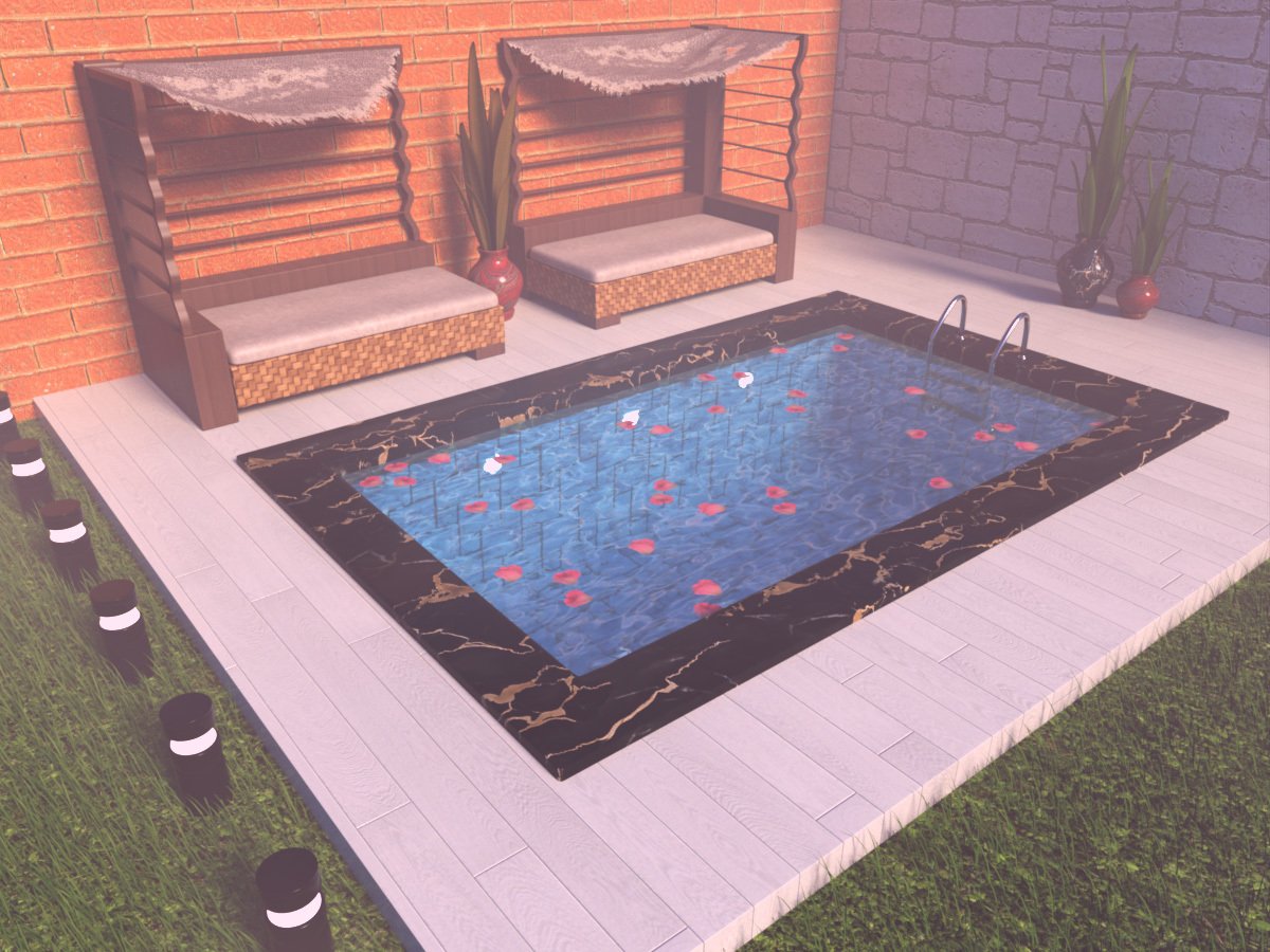Tiny Pool Corner | Daz 3D