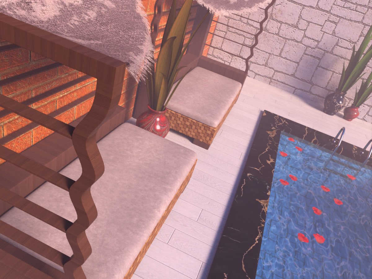 Tiny Pool Corner | Daz 3D