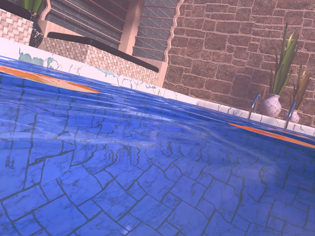 Tiny Pool Corner | Daz 3D
