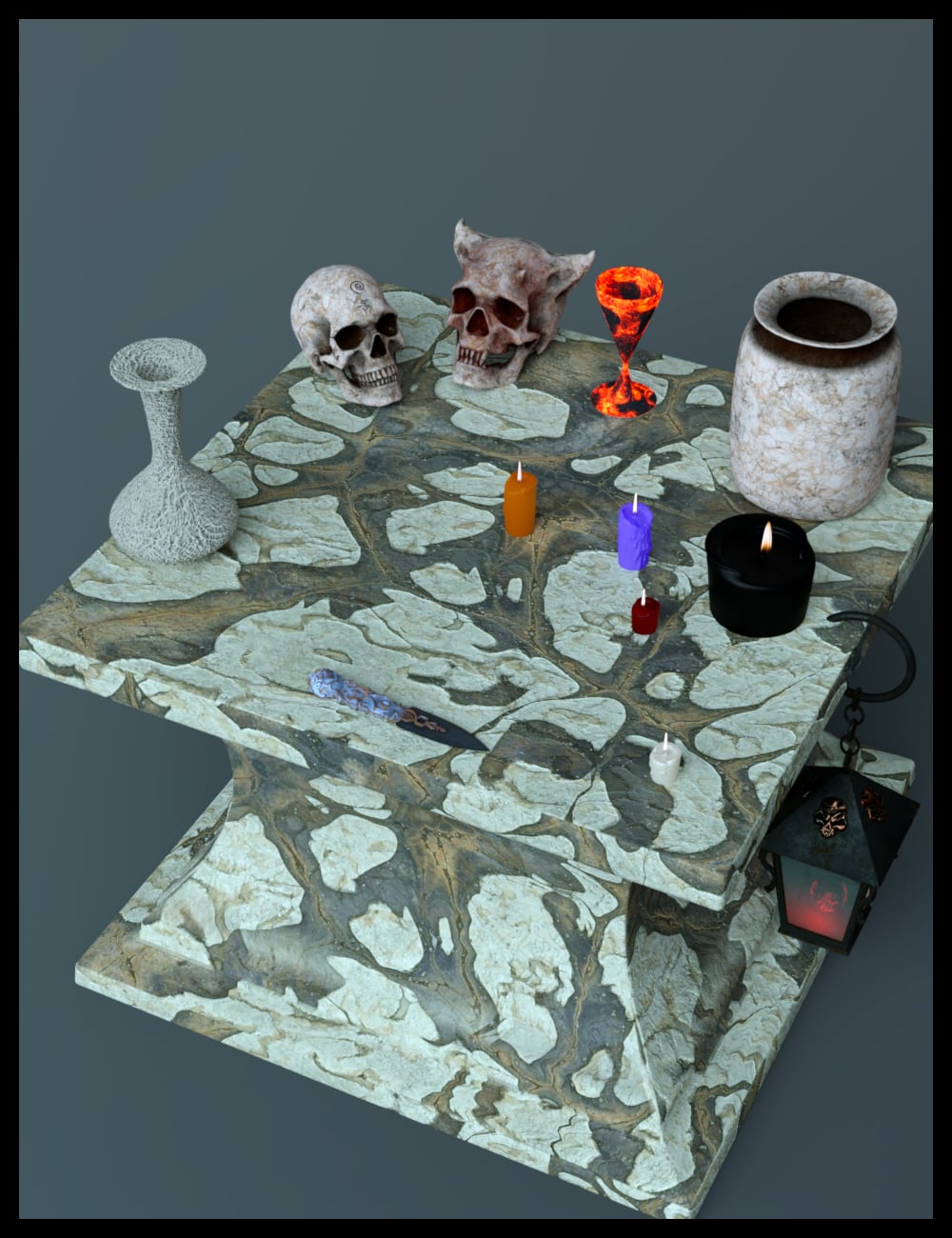 ND Daemonia Props : The Rituals for Genesis 9 | Daz 3D