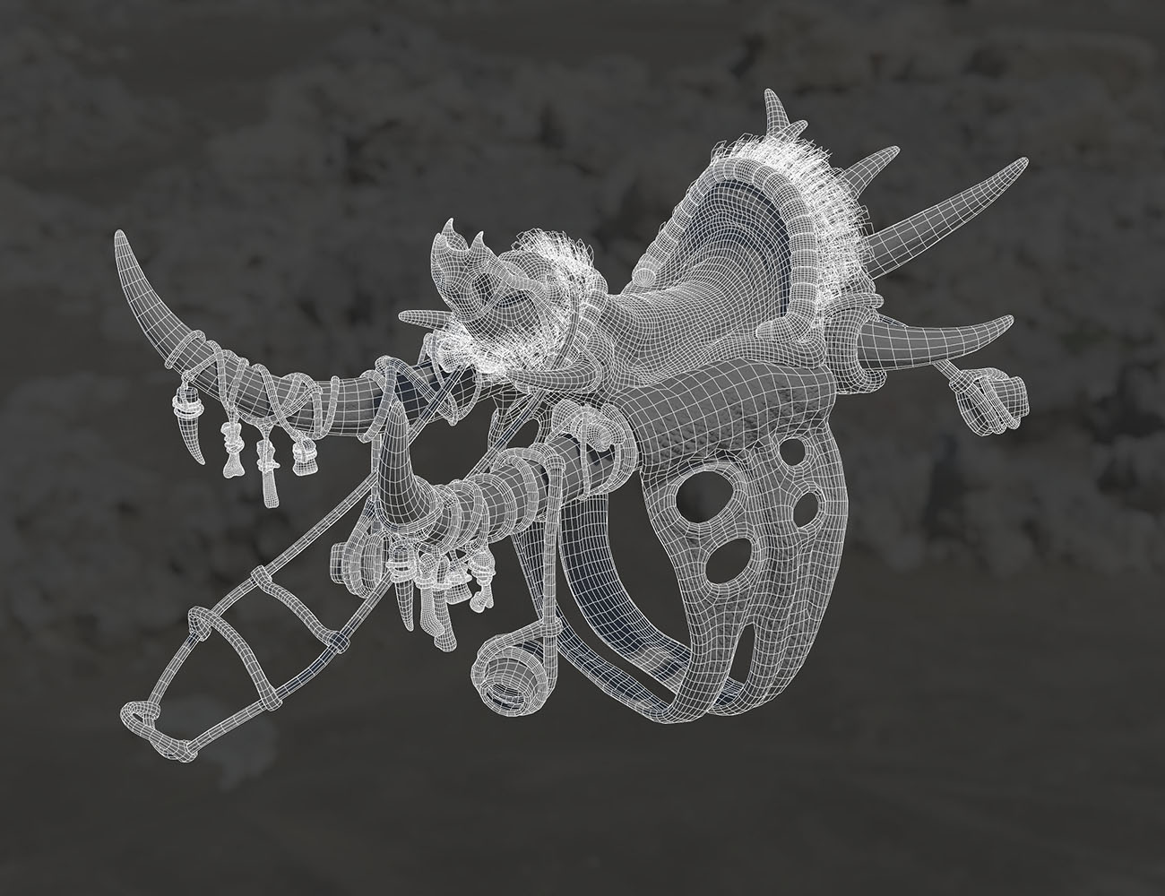 Raider Tusk Saddle for HH Ankylosaurus | Daz 3D