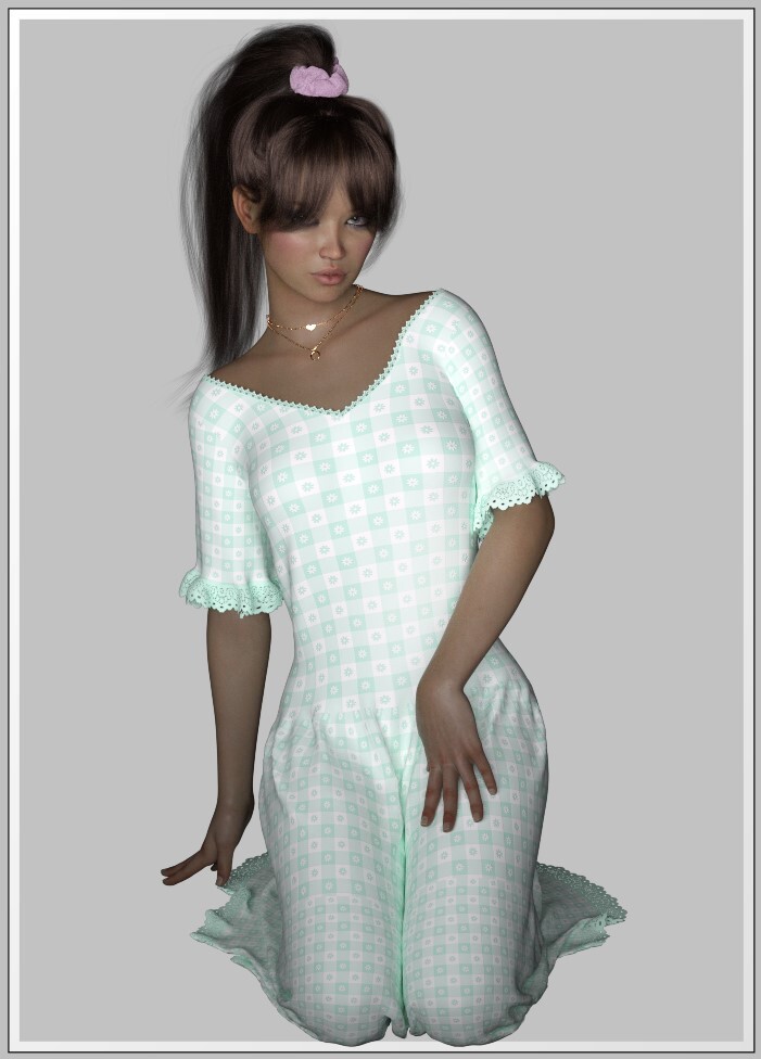 dforce-Goodnight Moon -2-Nightgown G8F | Daz 3D