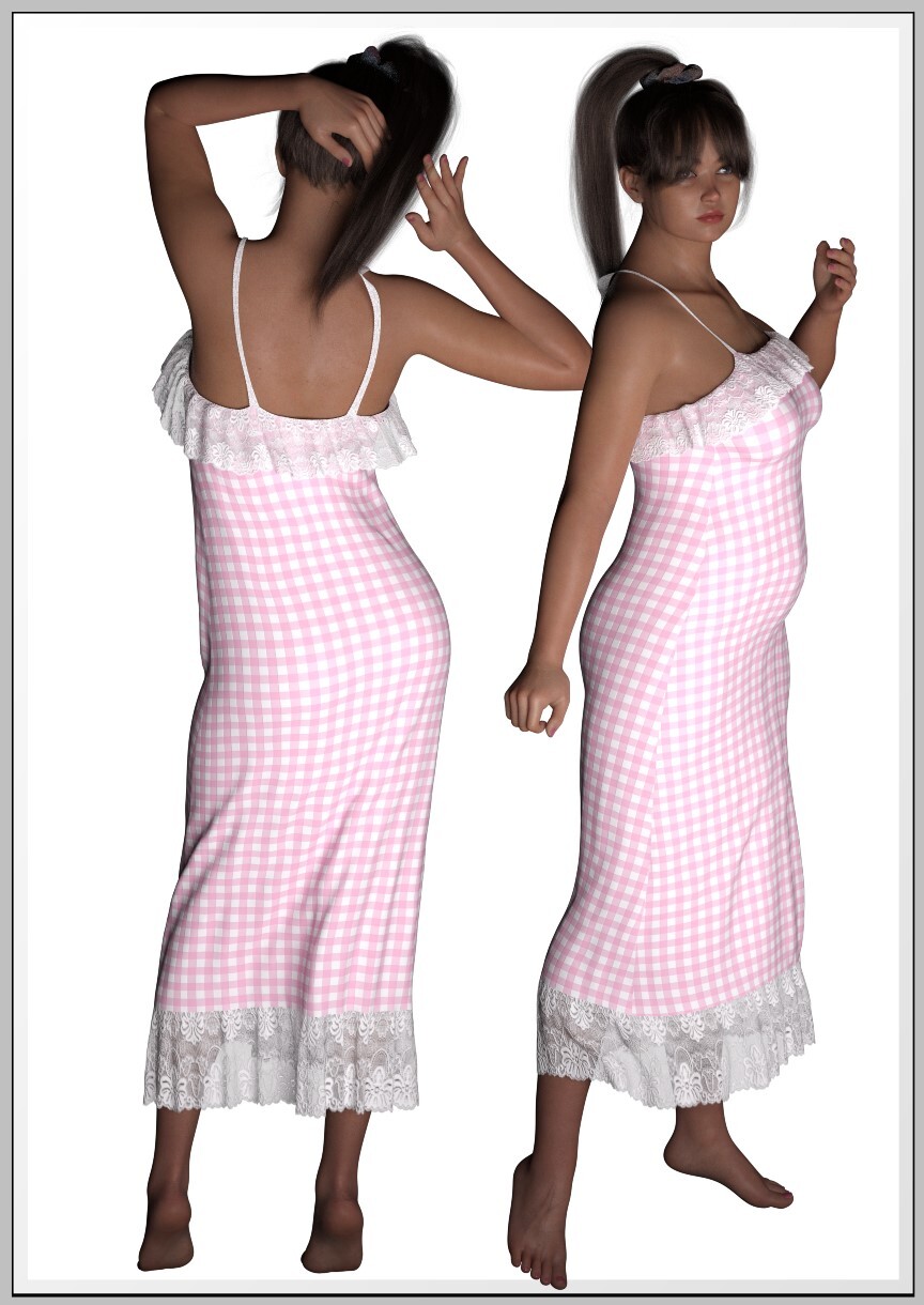dforce-Goodnight Moon Nightgown G8F | Daz 3D