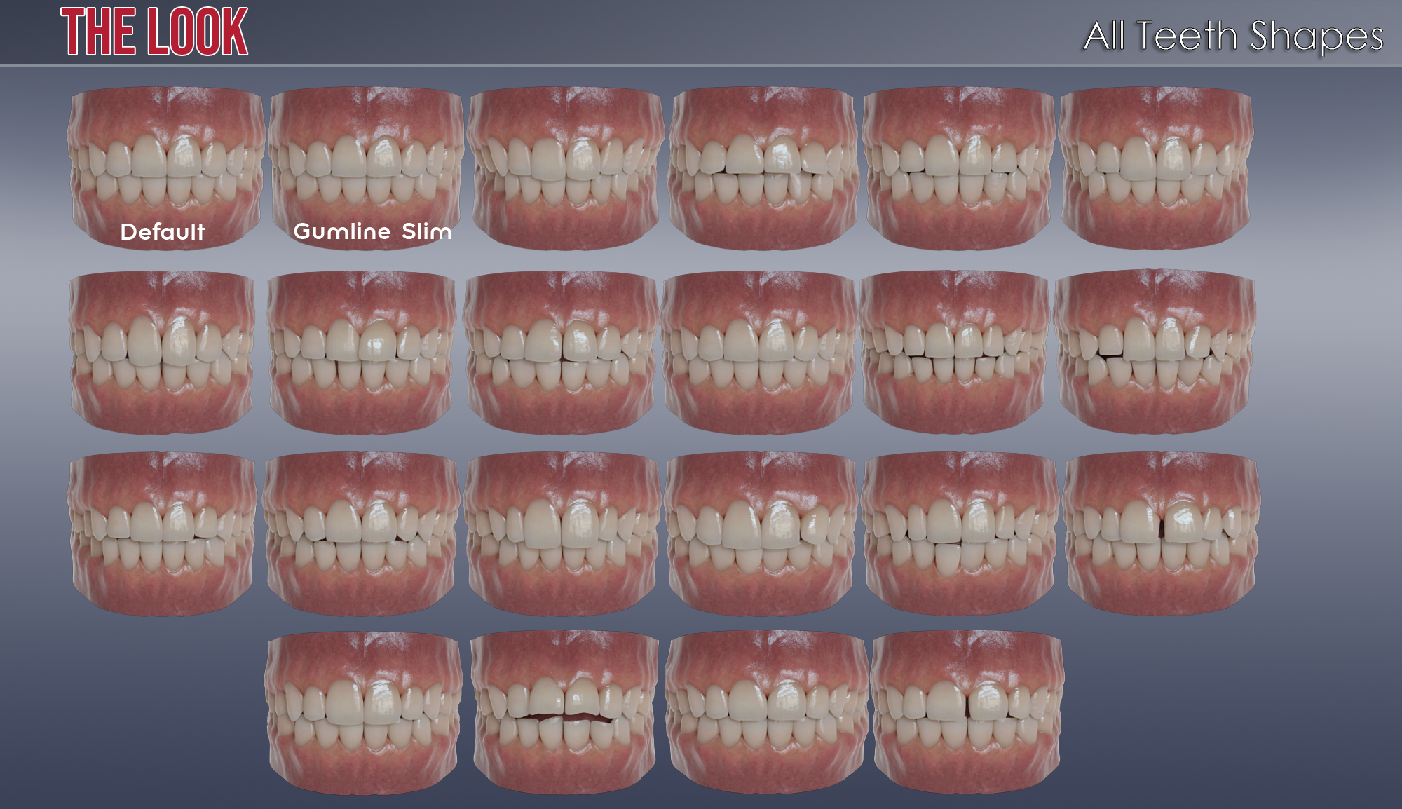 The Look Teeth Morph Resource for Genesis 9 | Daz 3D