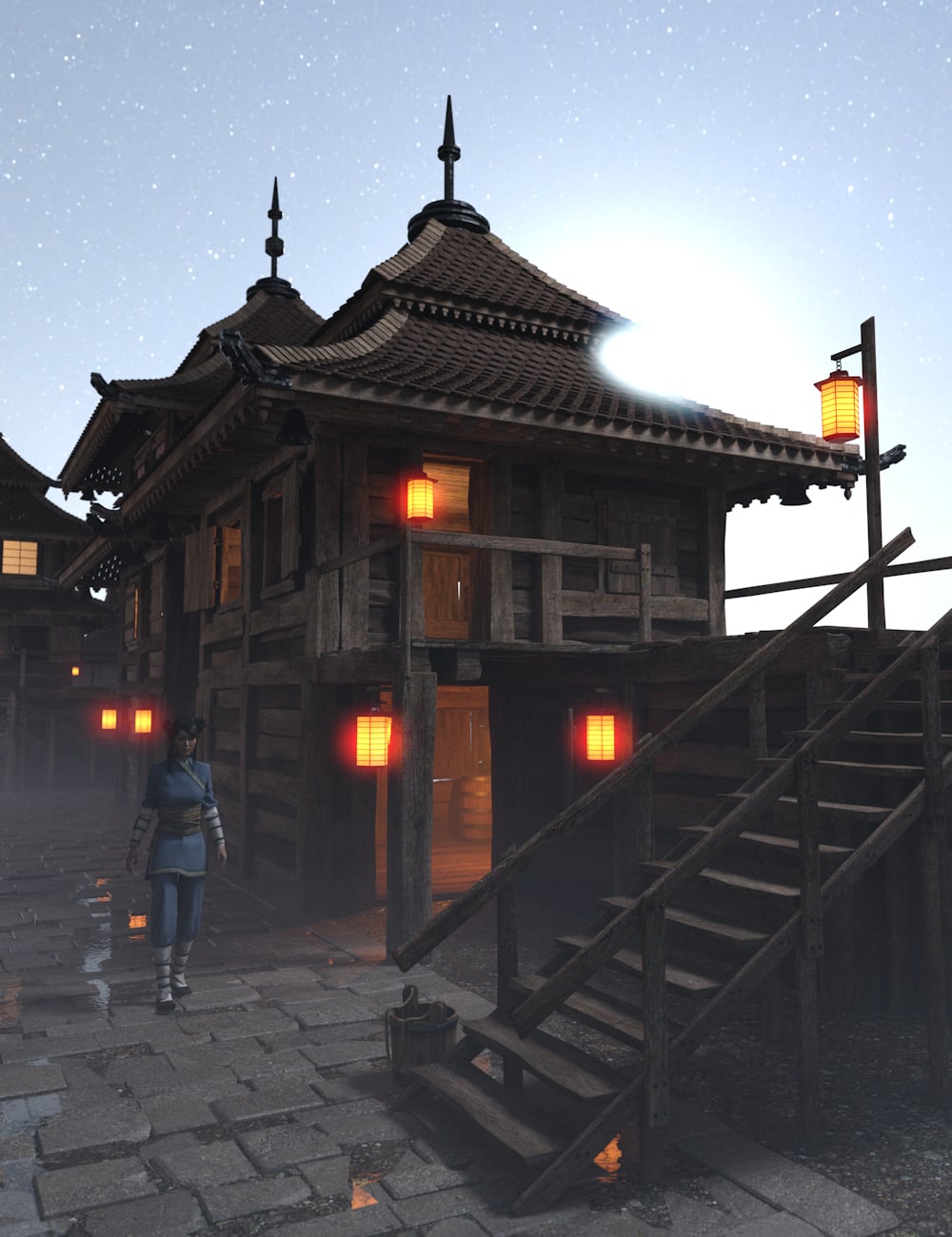 Feudal Japanese Houses 2 | Daz 3D