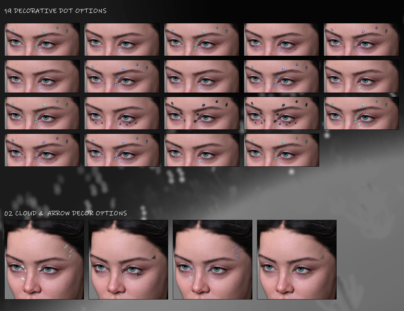 Mariposa Wings Genesis 9 Eye Makeup Builder | Daz 3D