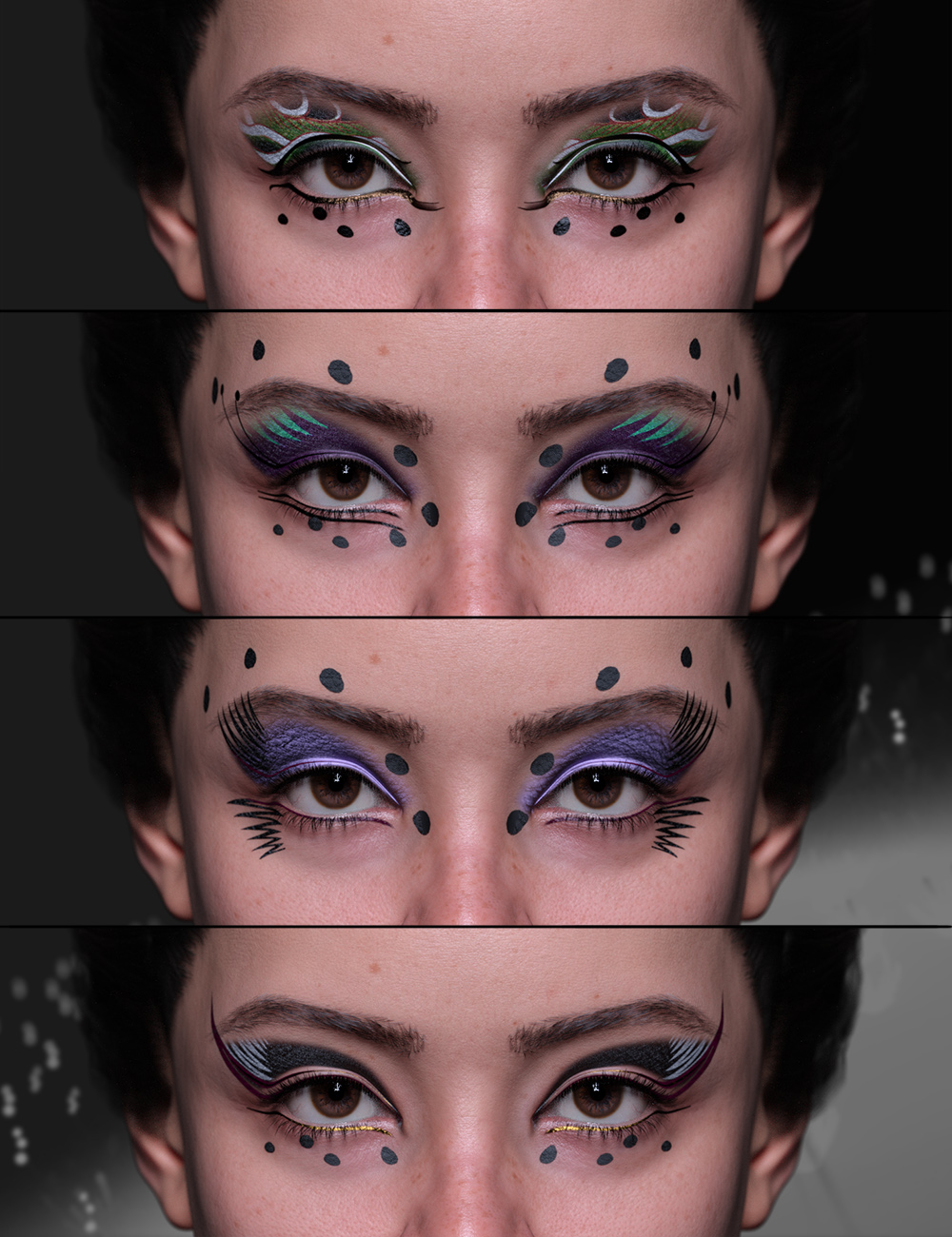Mariposa Wings Genesis 9 Eye Makeup Builder | Daz 3D