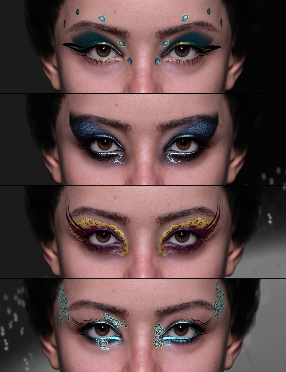 Mariposa Wings Genesis 9 Eye Makeup Builder | Daz 3D