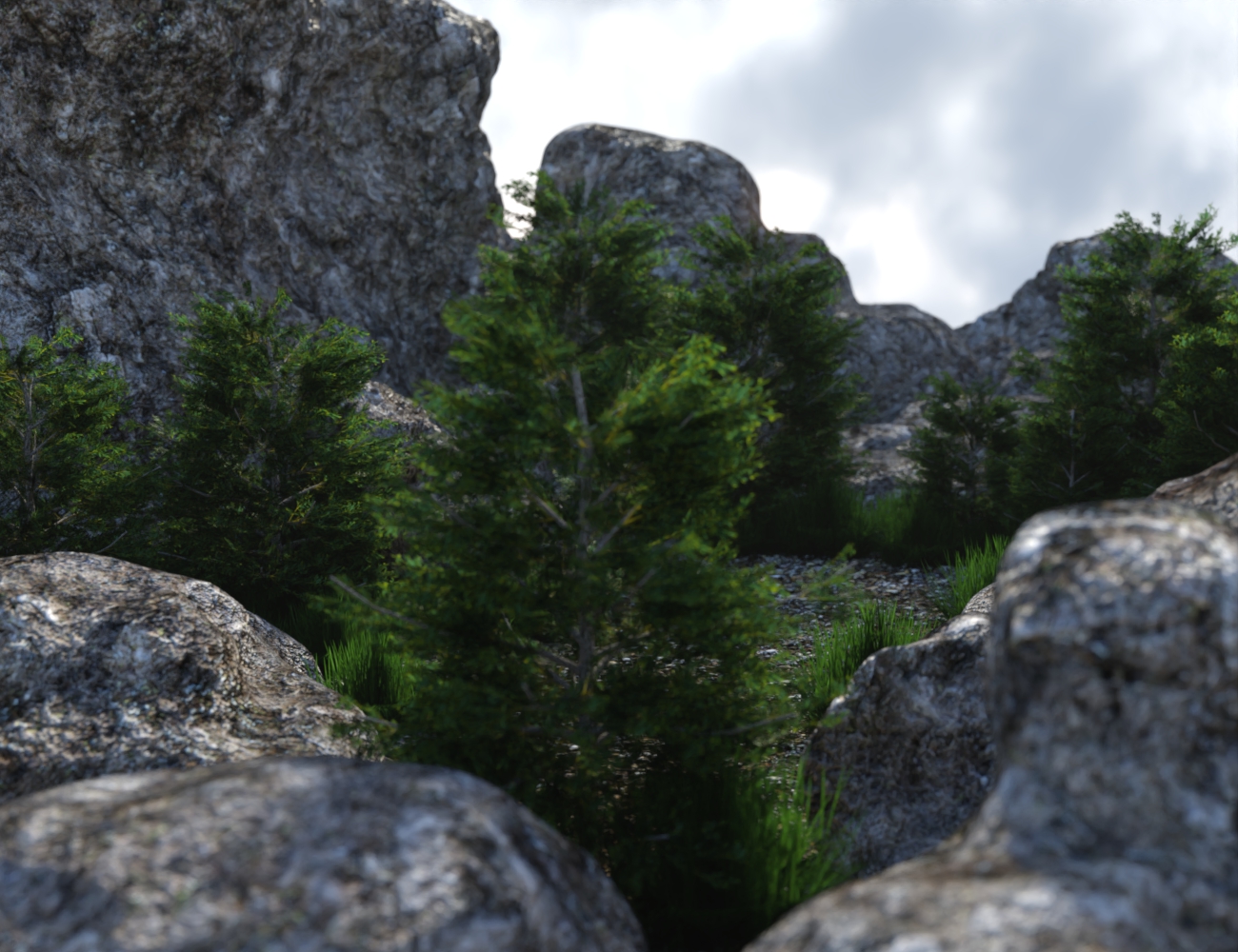 Among the Rocks | Daz 3D