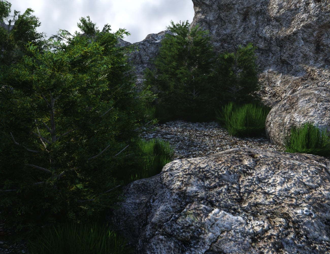 Among the Rocks | Daz 3D
