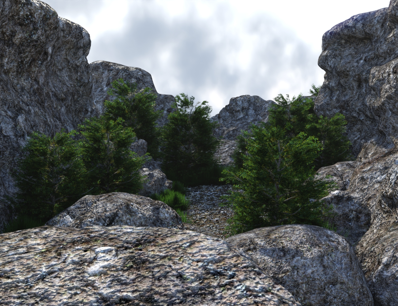 Among the Rocks | Daz 3D