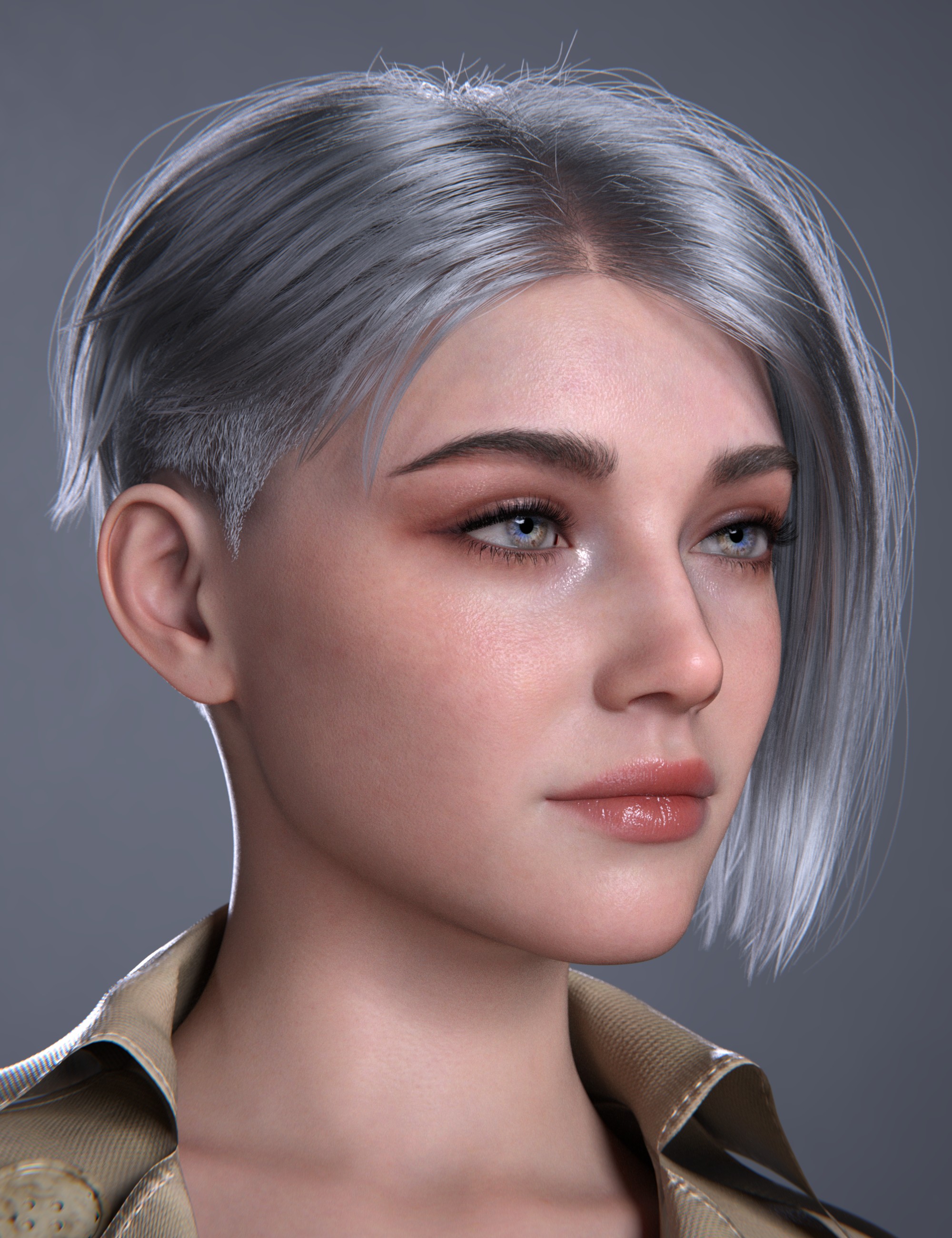 dForce AK Cyber Hair for Genesis 9, 8, and 8.1 Female | Daz 3D
