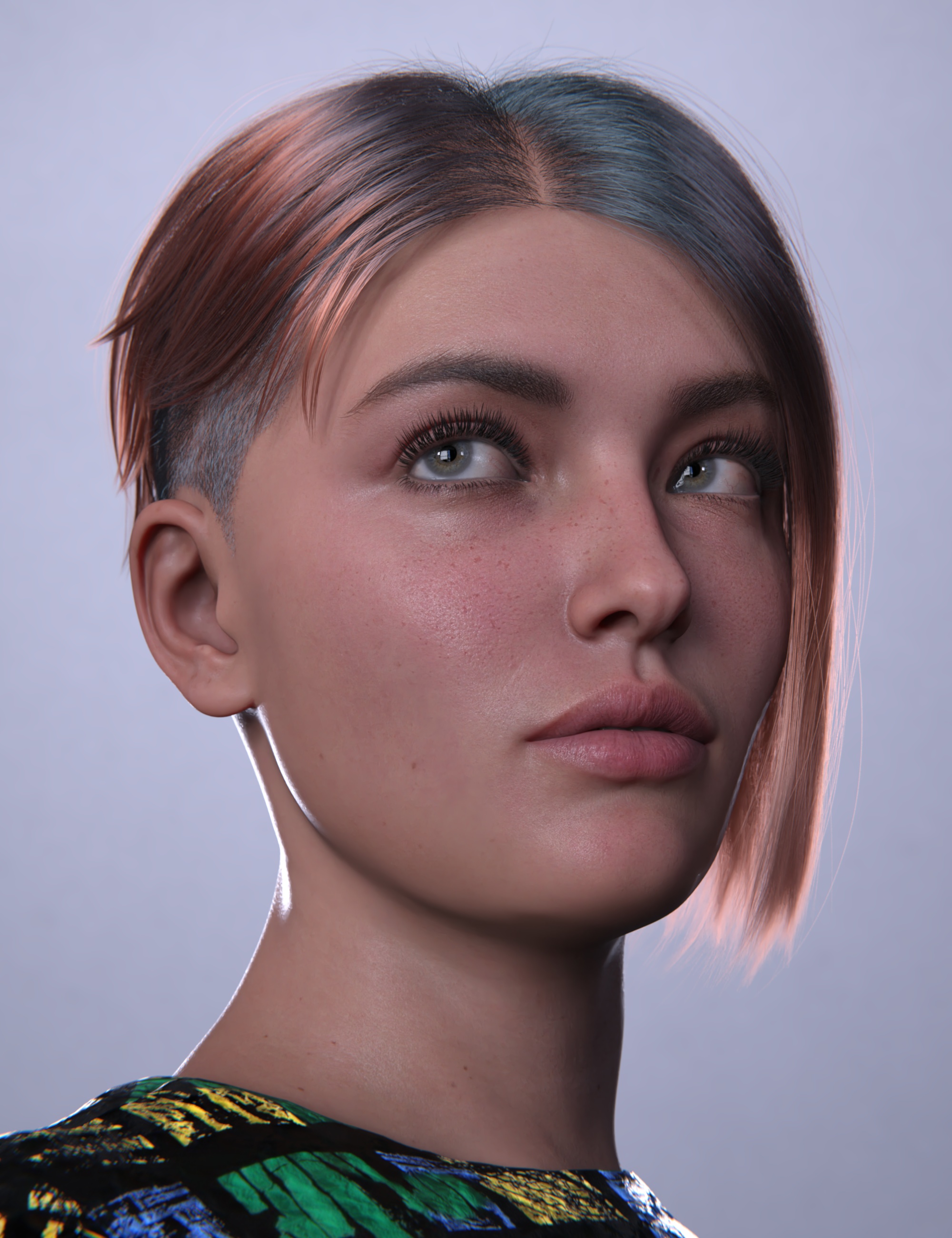 dForce AK Cyber Hair for Genesis 9, 8, and 8.1 Female | Daz 3D