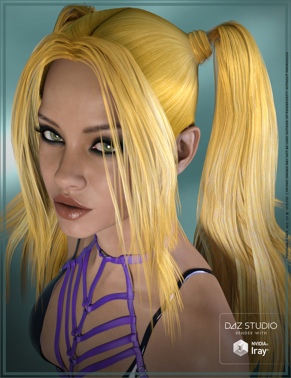 Touchable School Hair | Daz 3D