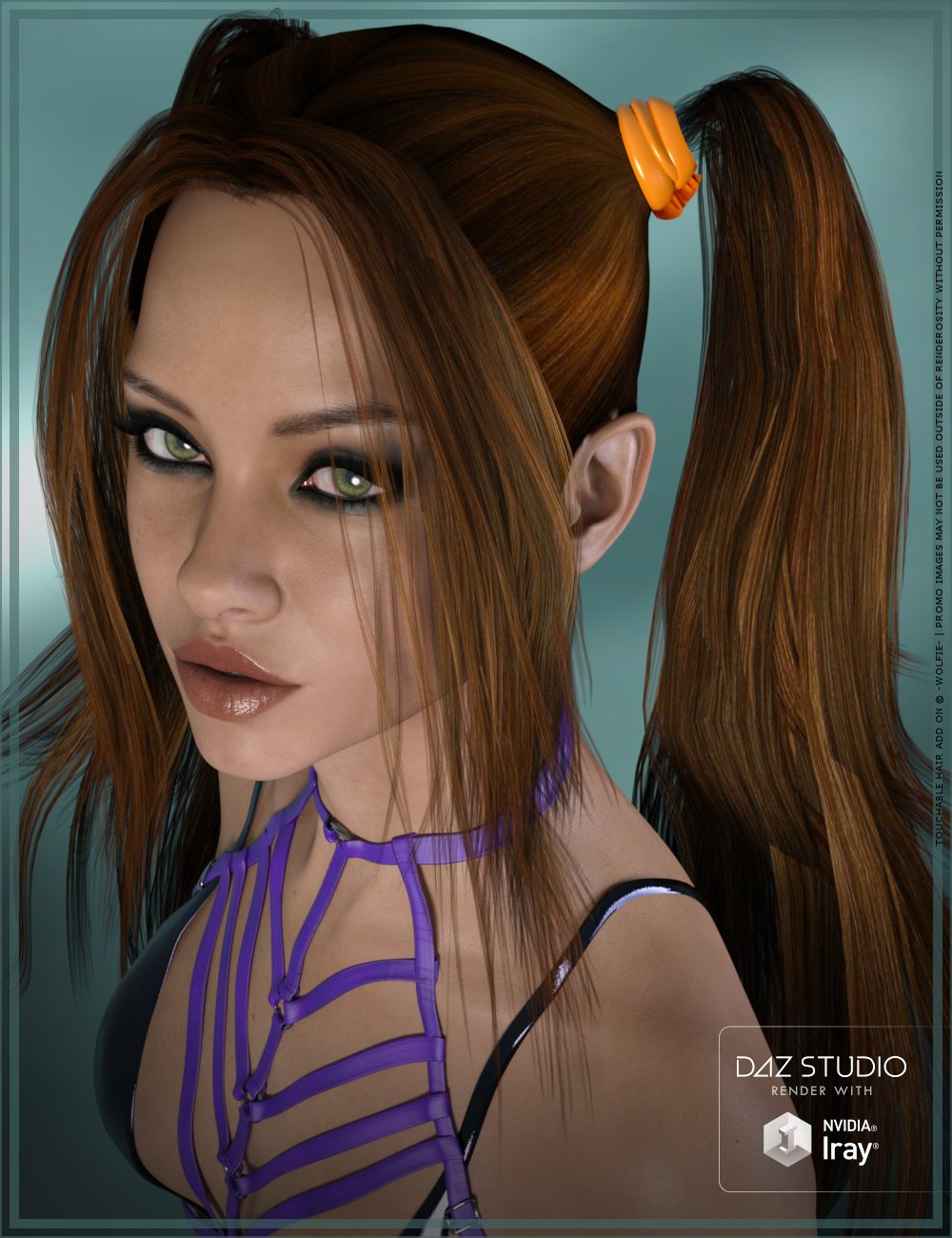 Touchable School Hair | Daz 3D