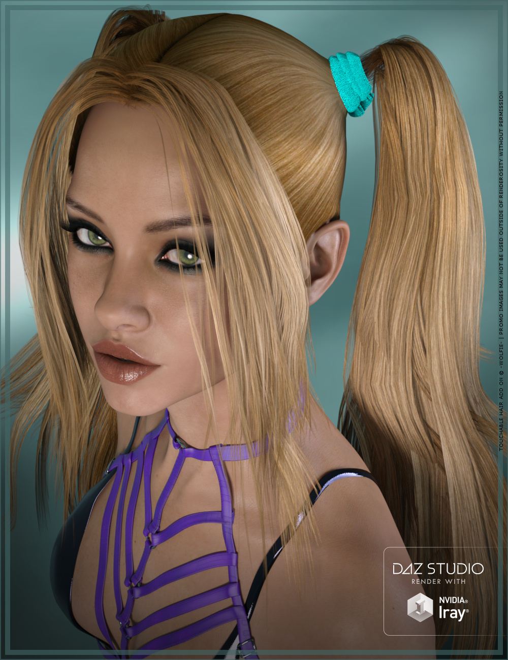 Touchable School Hair | Daz 3D